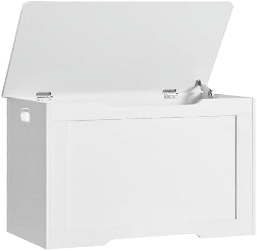 Toy Chest, Toy Box for Living Room, Storage Chest with 2 Safety Hinges ...
