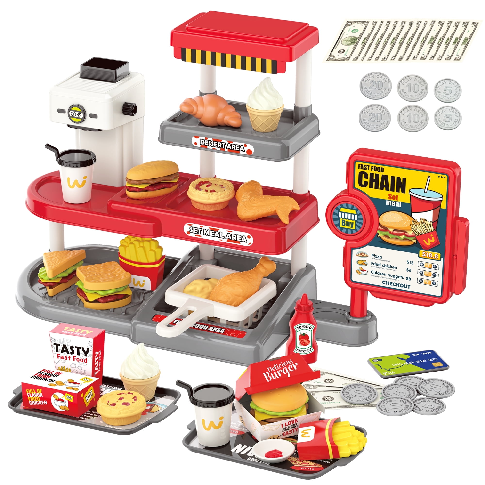 Toy Chois Play Food Set for Preschool Classroom Activities - Walmart ...