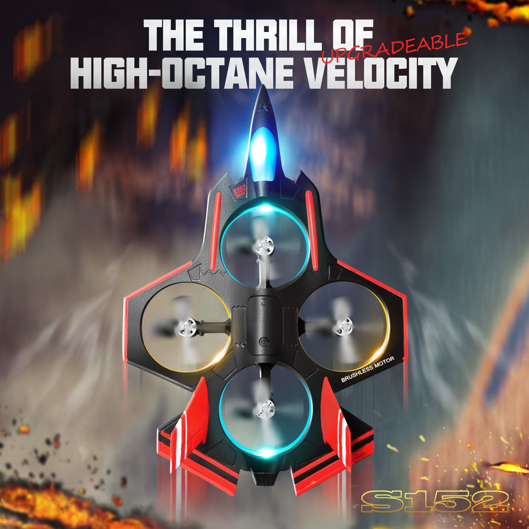 Toy Choi's Brushless RC Plane for Kids Adults, 360° Flip Remote Control ...