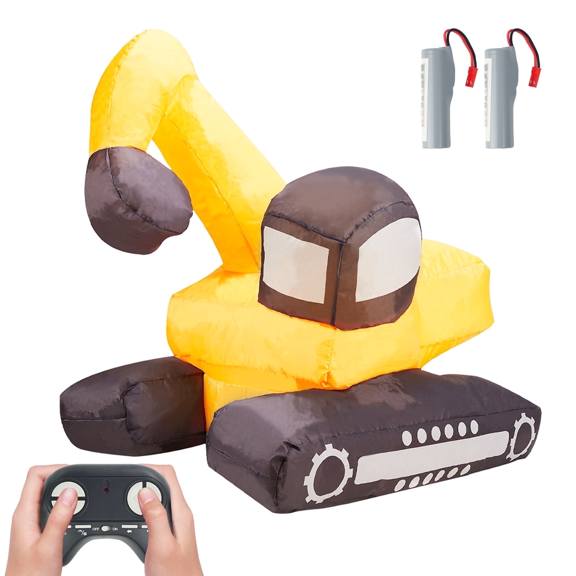 Toy Choi's Remote Control Inflatable Excavator Toy for Kids, Electric ...