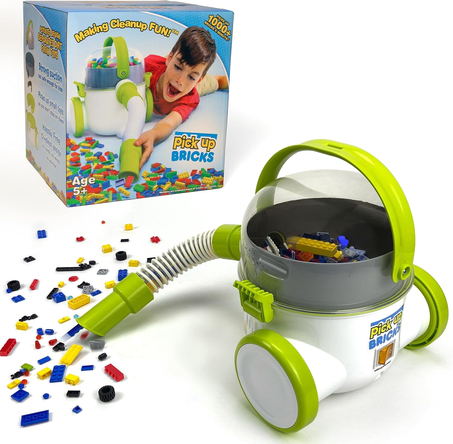 Toy Cleanup Vacuum for Kids, Works w/ Bricks, LOL Doll Acc. & More ...