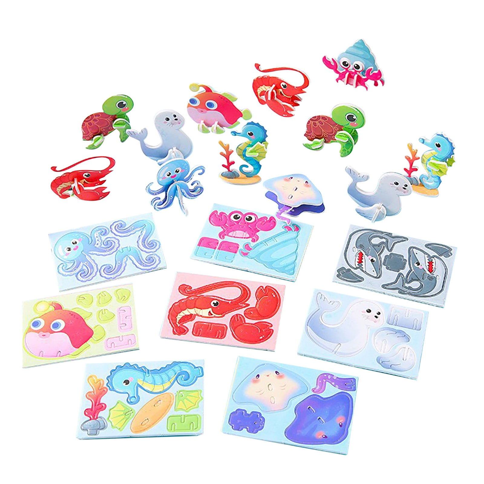 Toy Clearance! 30 Children's DIY Assembly Three-dimensional Puzzle for ...