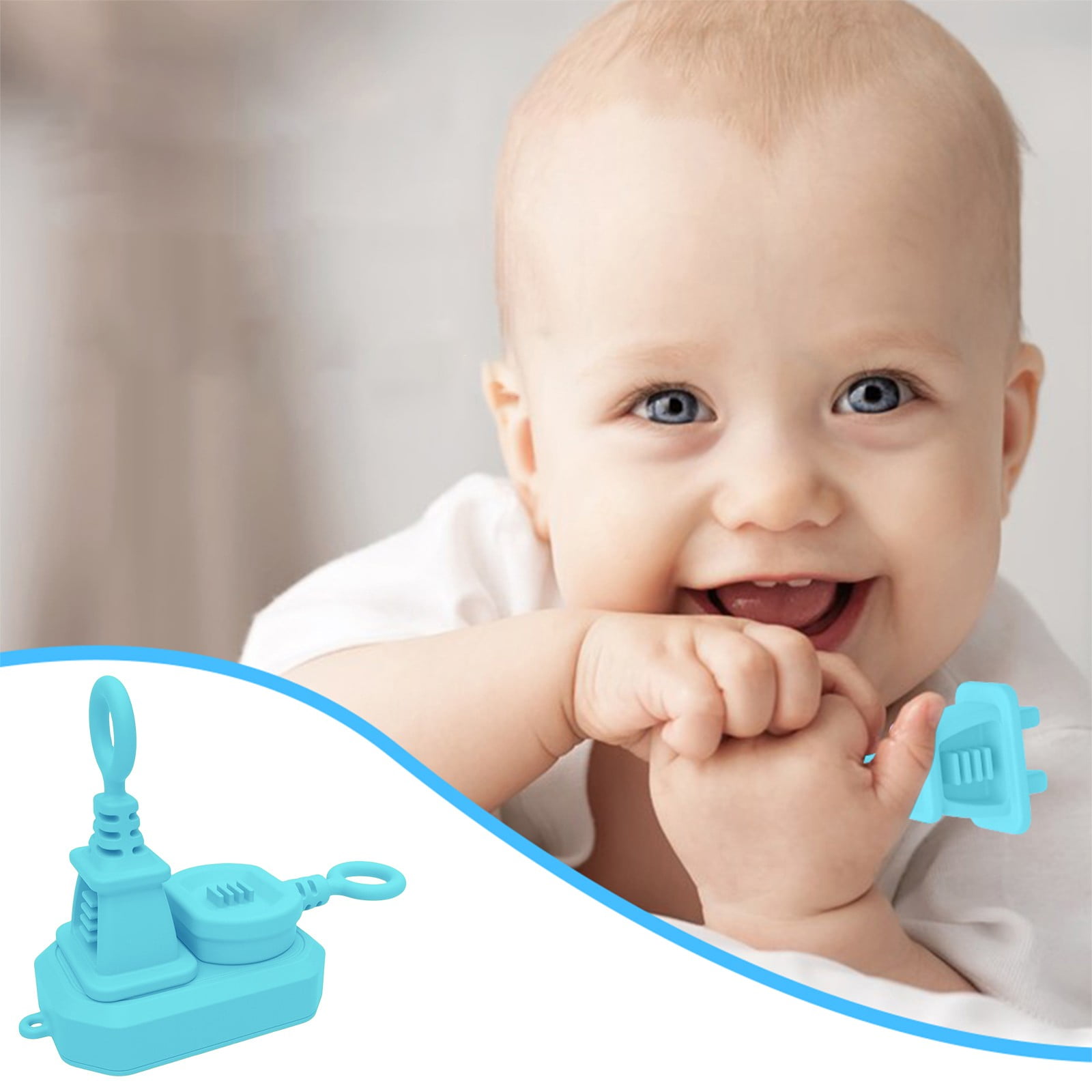 Toy Clearance Baby Teething Toy Montessori Plug & Socket Toy,Food-Grade ...