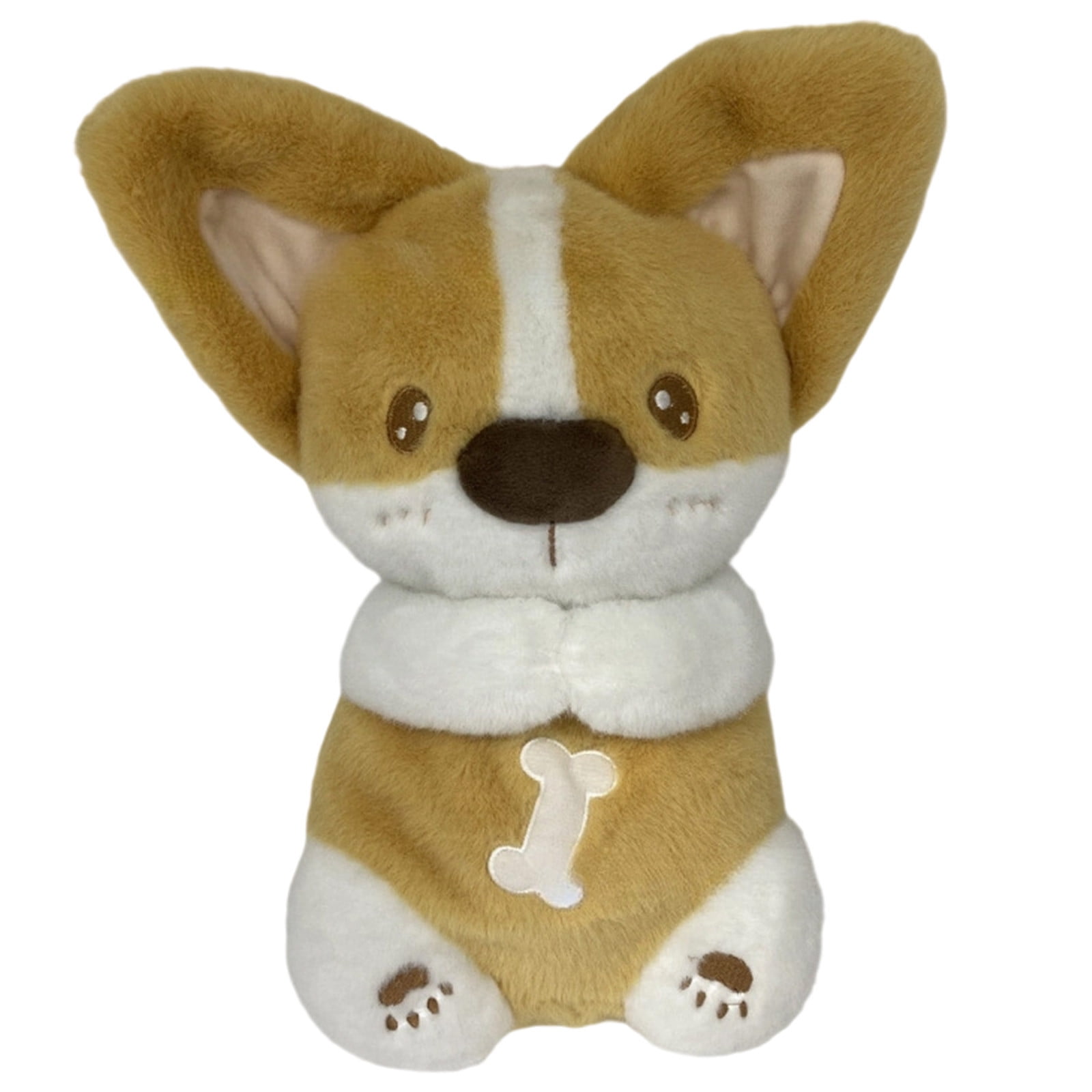 Toy The Corgi Accompany Hug Motion Emotional Realistic Breathing Music Soft Stuffed Animal with ...
