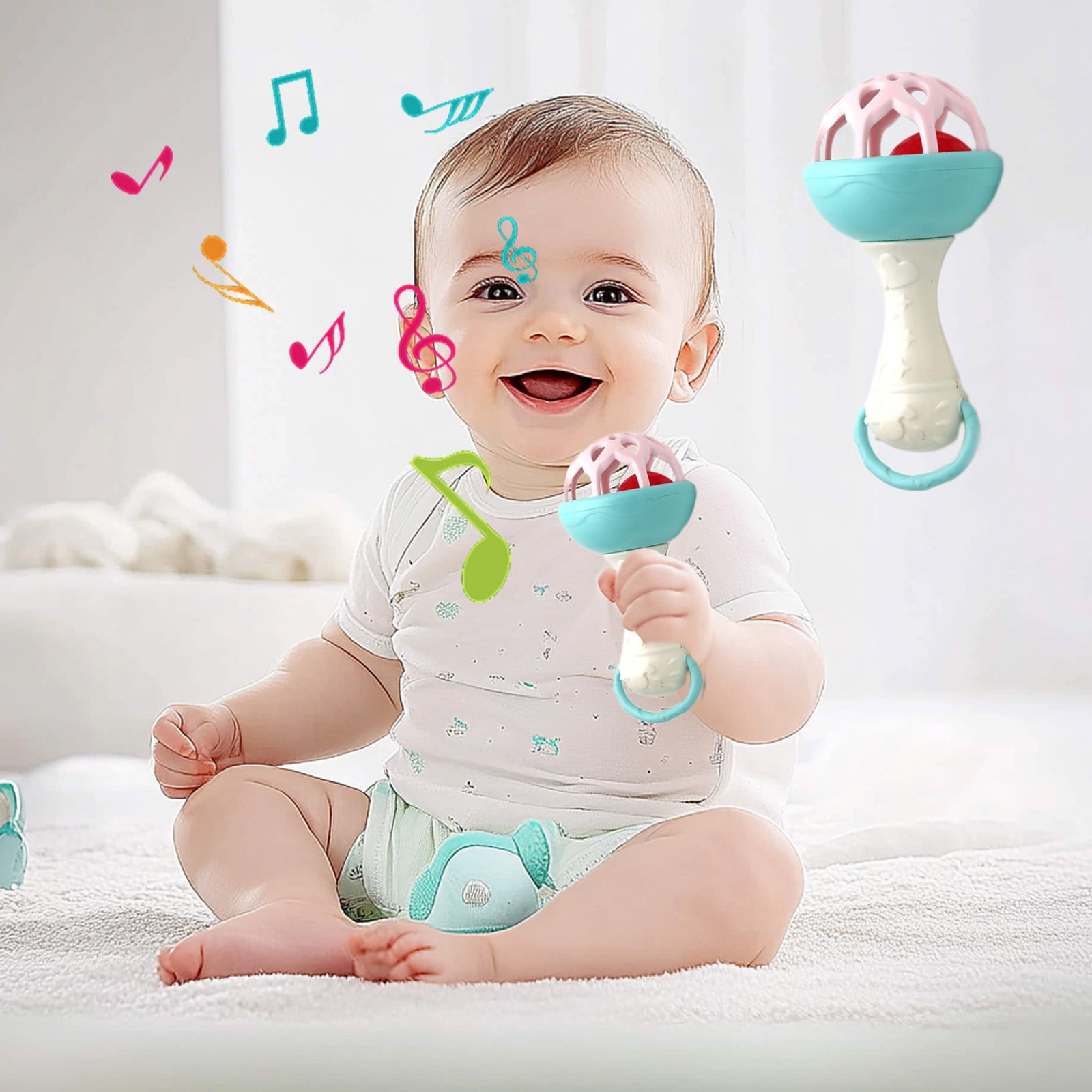 Toy Deals Vsontor Water Boiled Soothing Early Childhood Soft Rubber ...