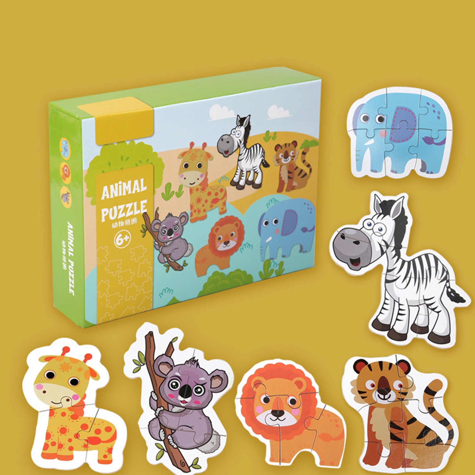 Toy Deals Vsontor Wooden Jigsaws Puzzles For Toddlers Puzzles For ...