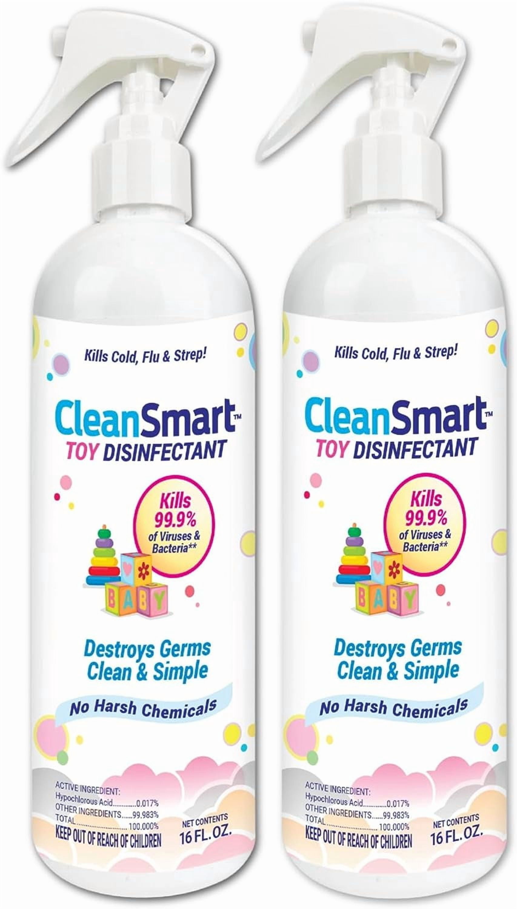 Toy Disinfectant Spray Kills 99.9% of Viruses and Bacteria, Rinse Free ...
