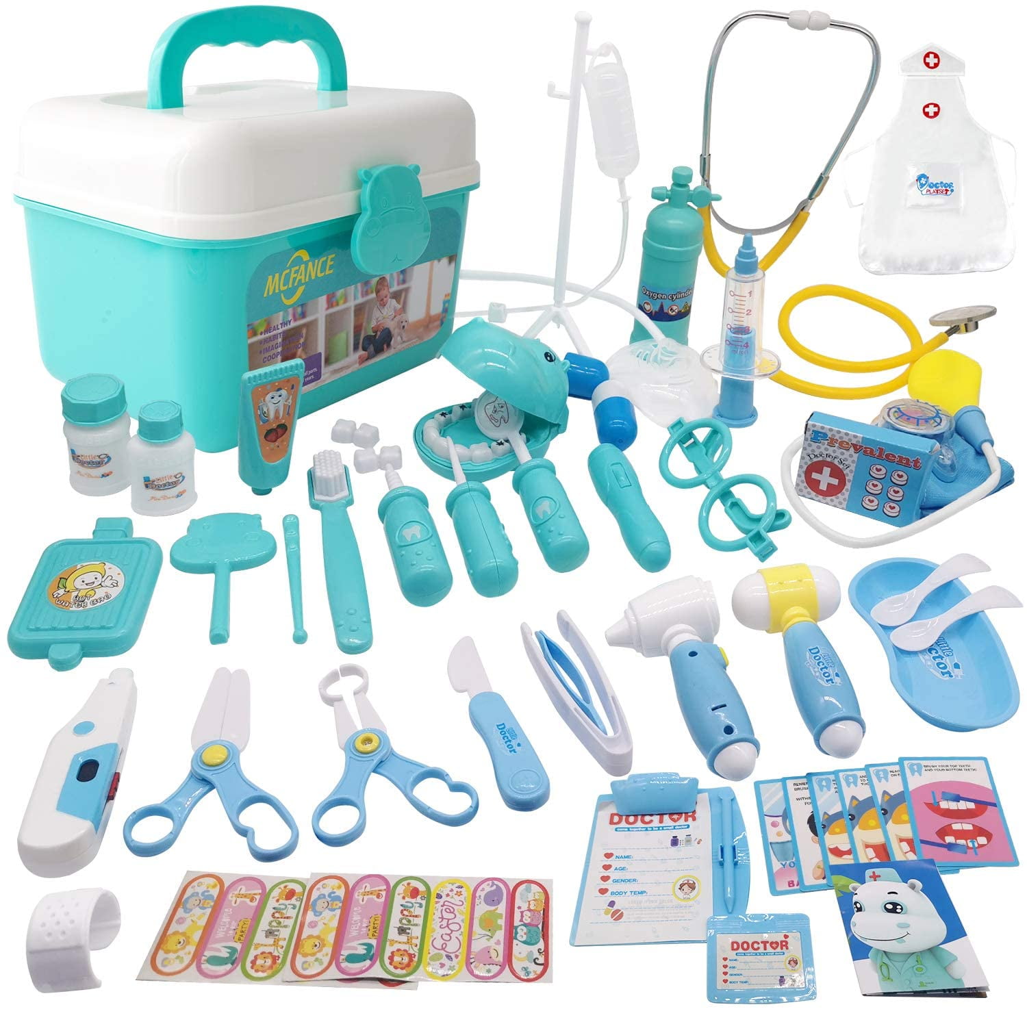 Toy Doctor Kit for Kids 3Years, 44 Pieces Medical Kits with Stethoscope ...