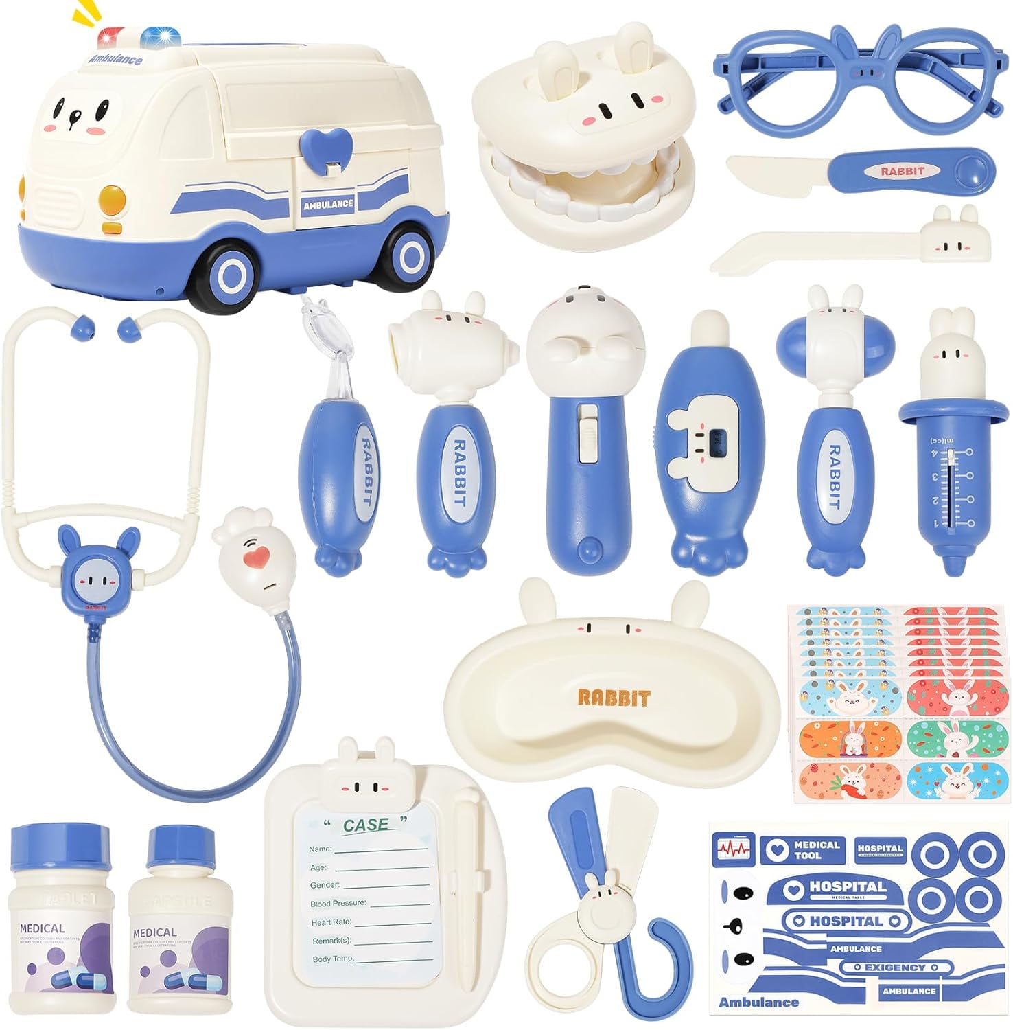 Toy Doctor Kit for Toddlers 3 4 5 Years Old, Boys Girls Birthday, Kids ...