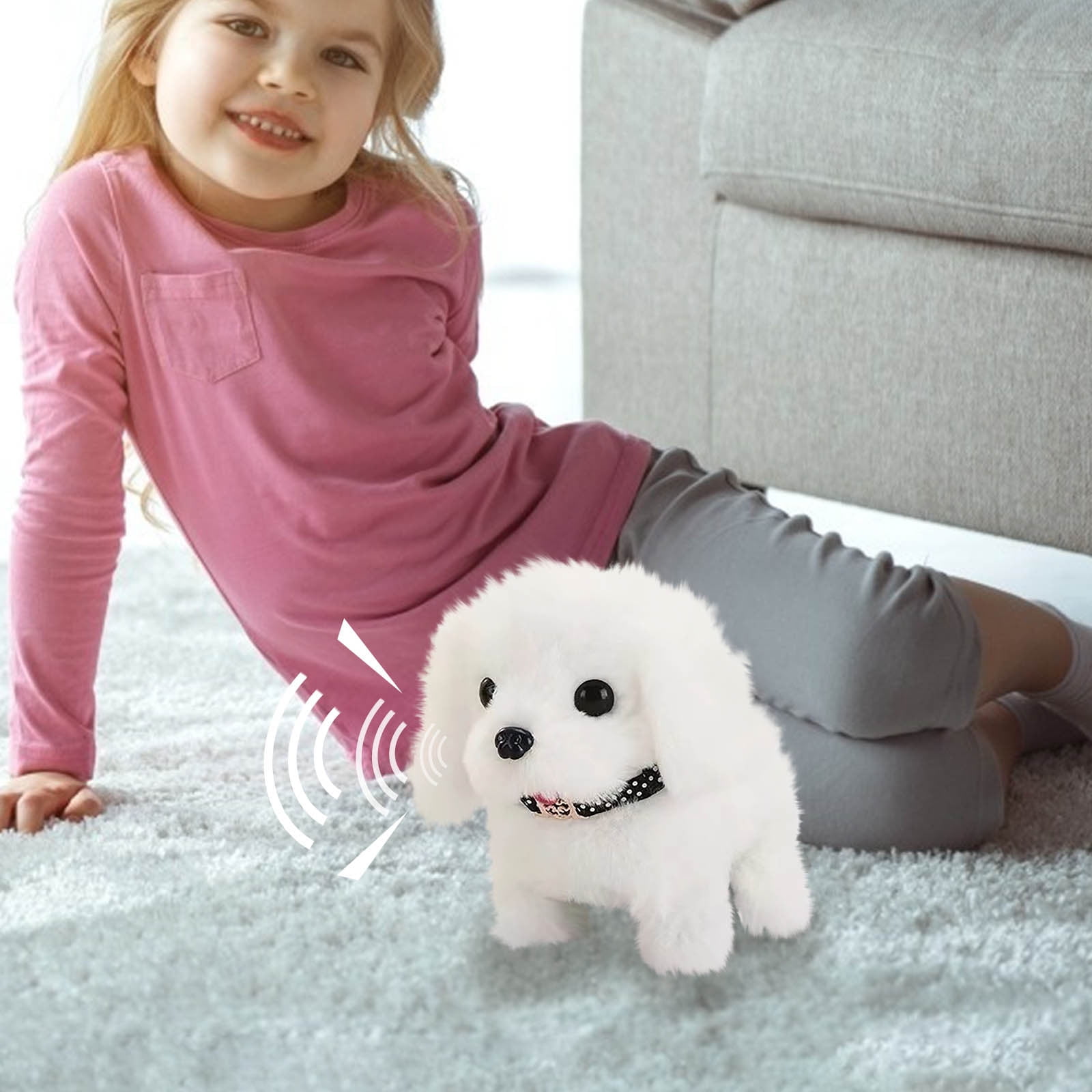 Toy Dog, DELESYS Toy Dogs That Walk and Bark, Realistic Puppy for Kids ...