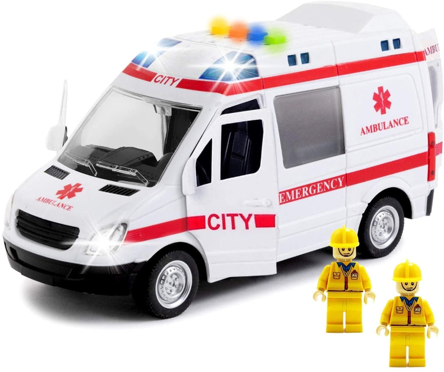 Toy To Enjoy Ambulance Toy Car with Light & Siren Sound Effects ...