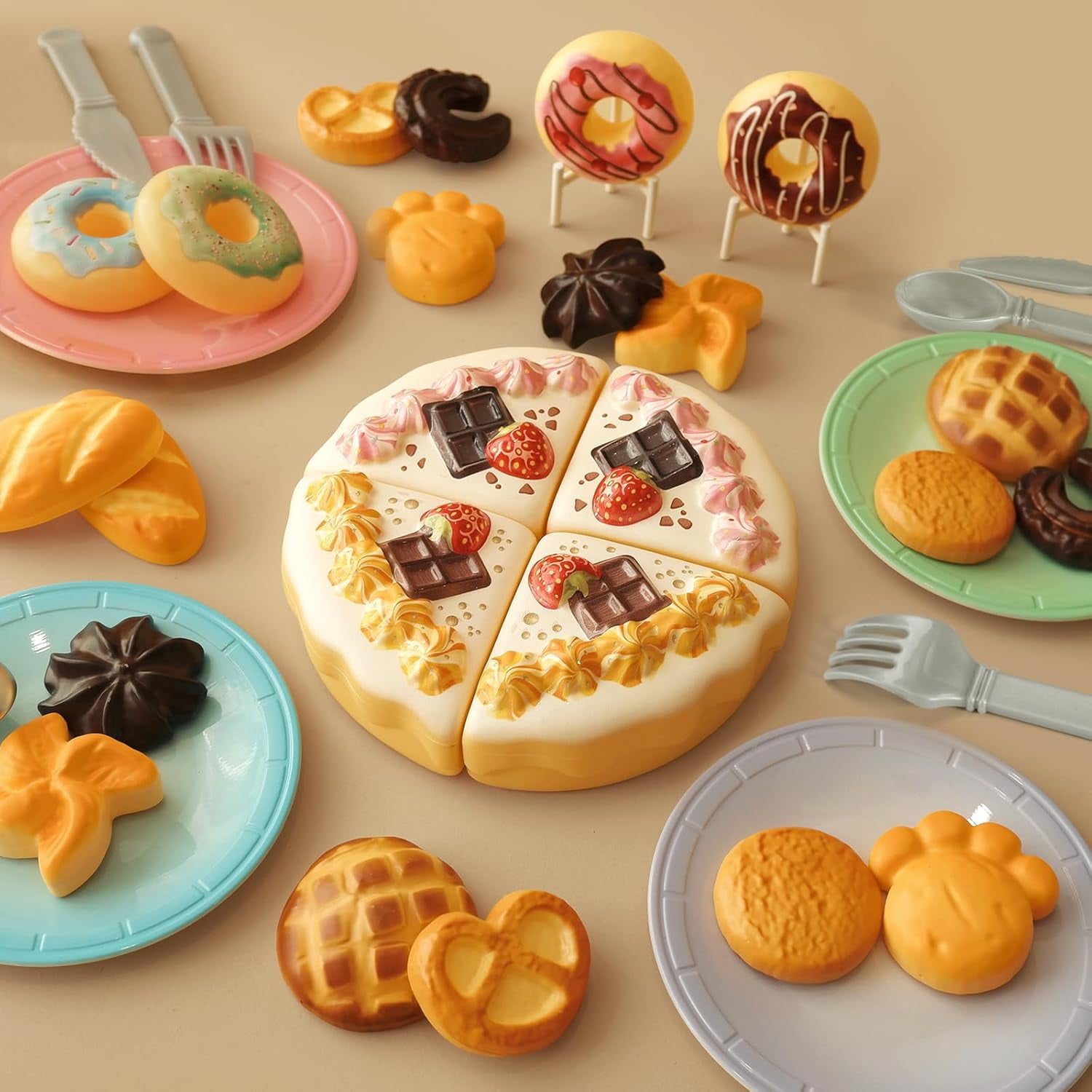 Toy Food for Toddlers, Pretend Play Toys for Toddlers with Dessert ...
