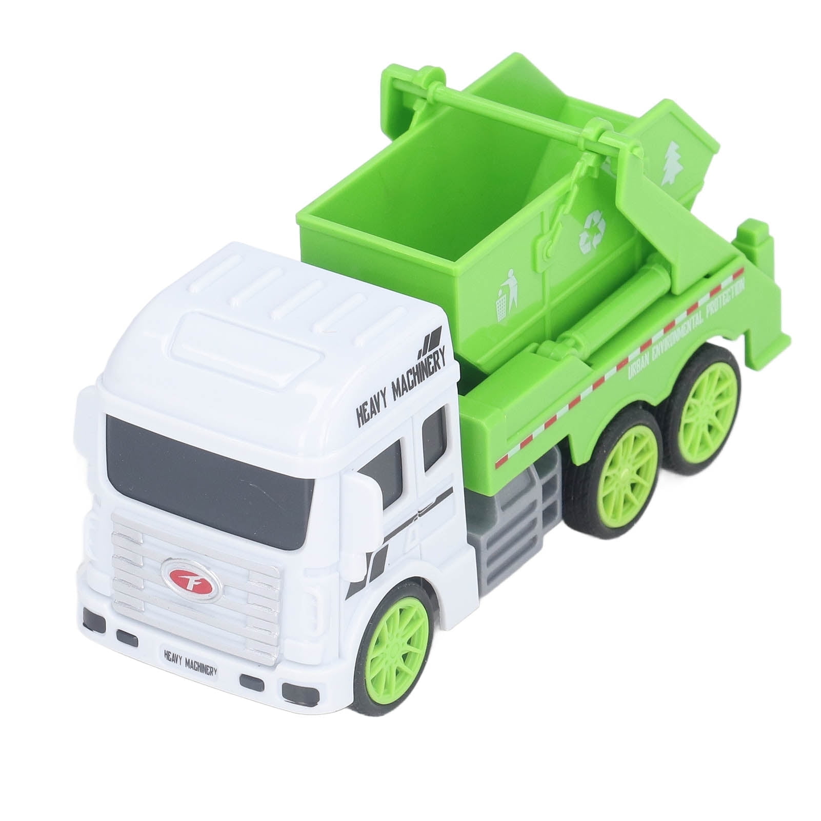 Toy Garbage Truck, Green Recycling Truck Toy, Real Sliding Plastic ...