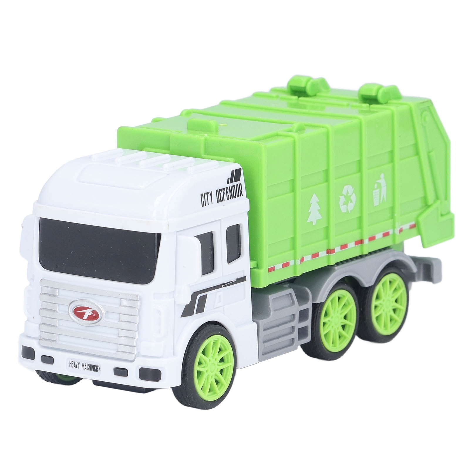 Toy Garbage Truck, Green Recycling Truck Toy, Real Sliding Plastic ...