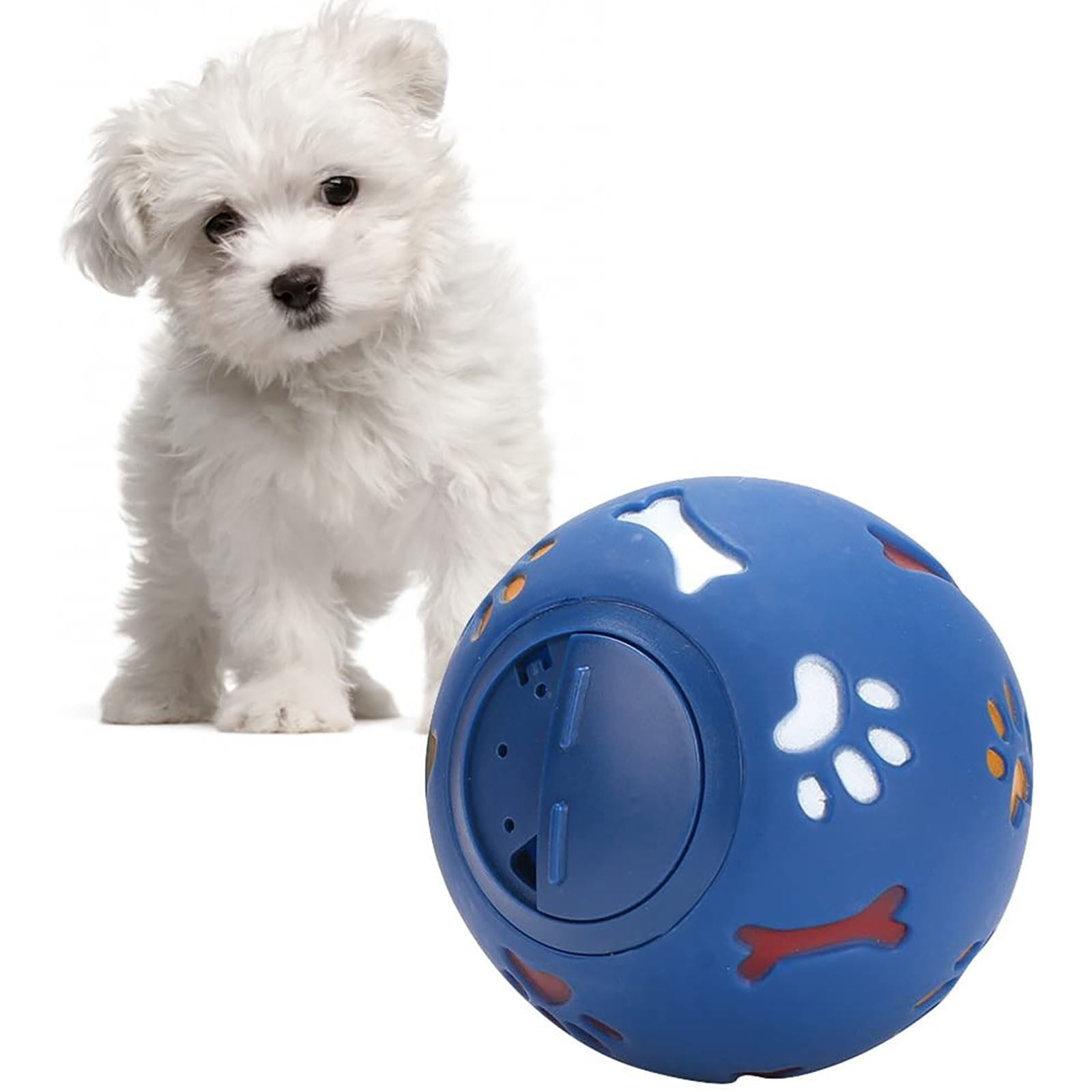 Toy Gift Rubber Kibble Food Dispenser-Handle Dispenser-Interactive ...