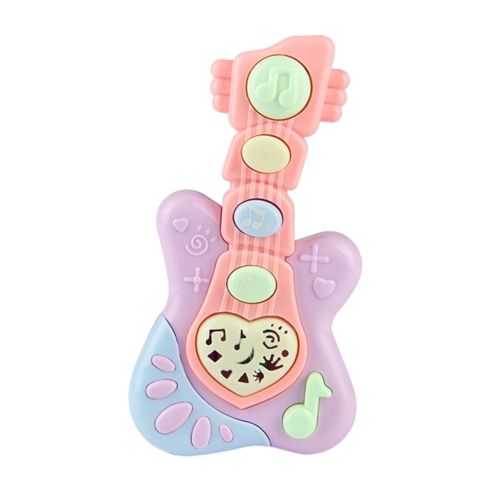 Toy Guitar for Toddlers, Electric Strum Plastic Guitar with Sound Light ...