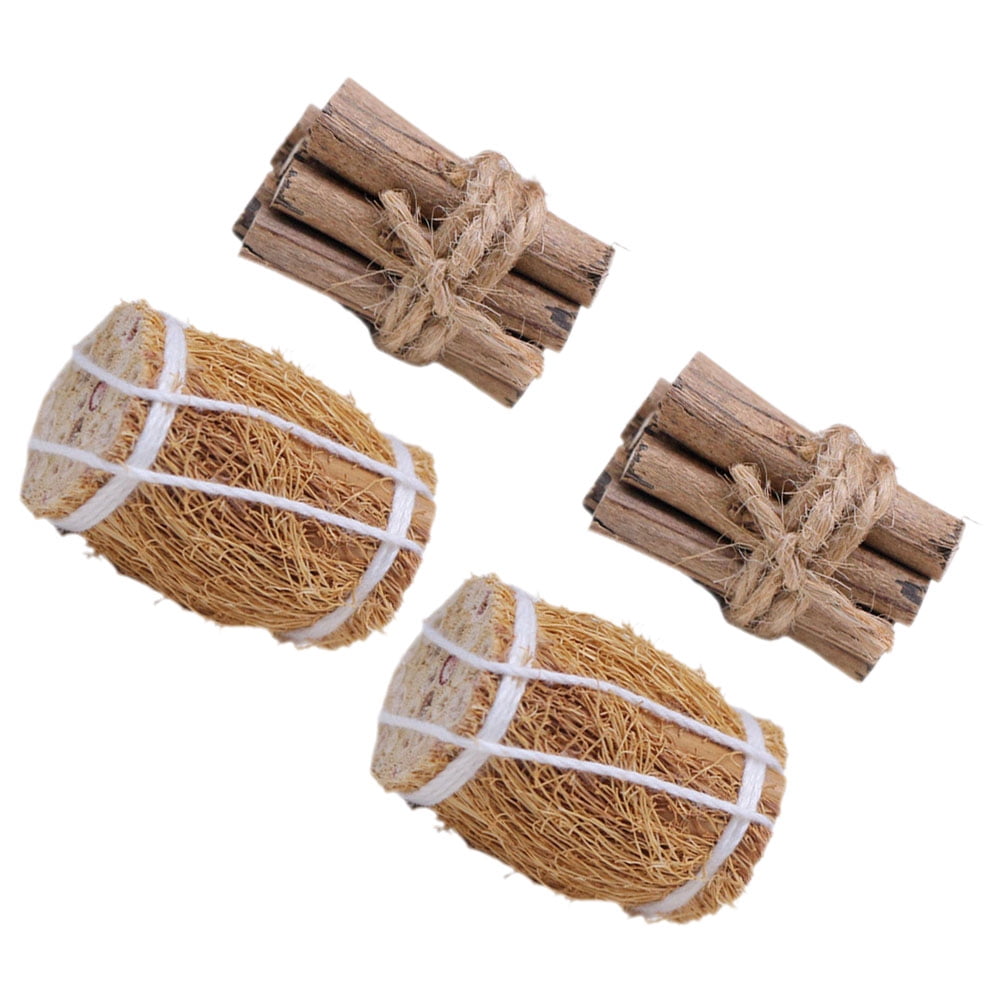 TABLETREANDS Dollhouse Firewood Haystack Ornaments Assorted Color 1 Set ...