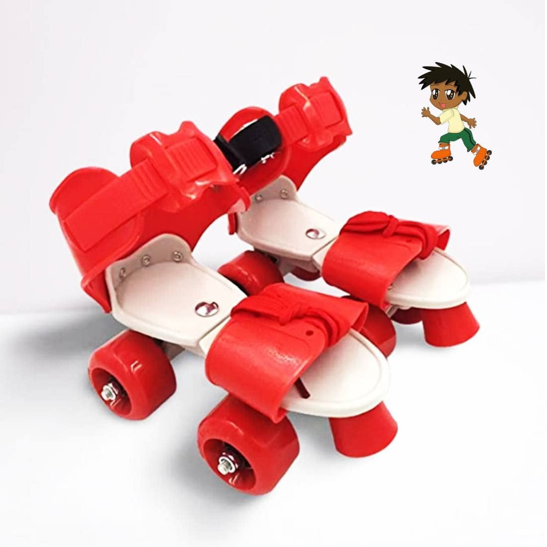 Toy Imagine Red Beginner Roller Inline Skating With Adjustable Size And ...