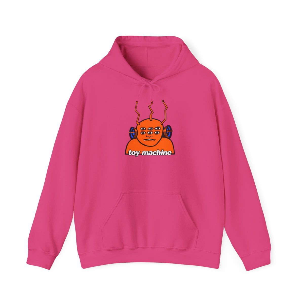 Toy Machine Orange Funky Alien Vintage Skateboarding Hoodie Print - XL ...