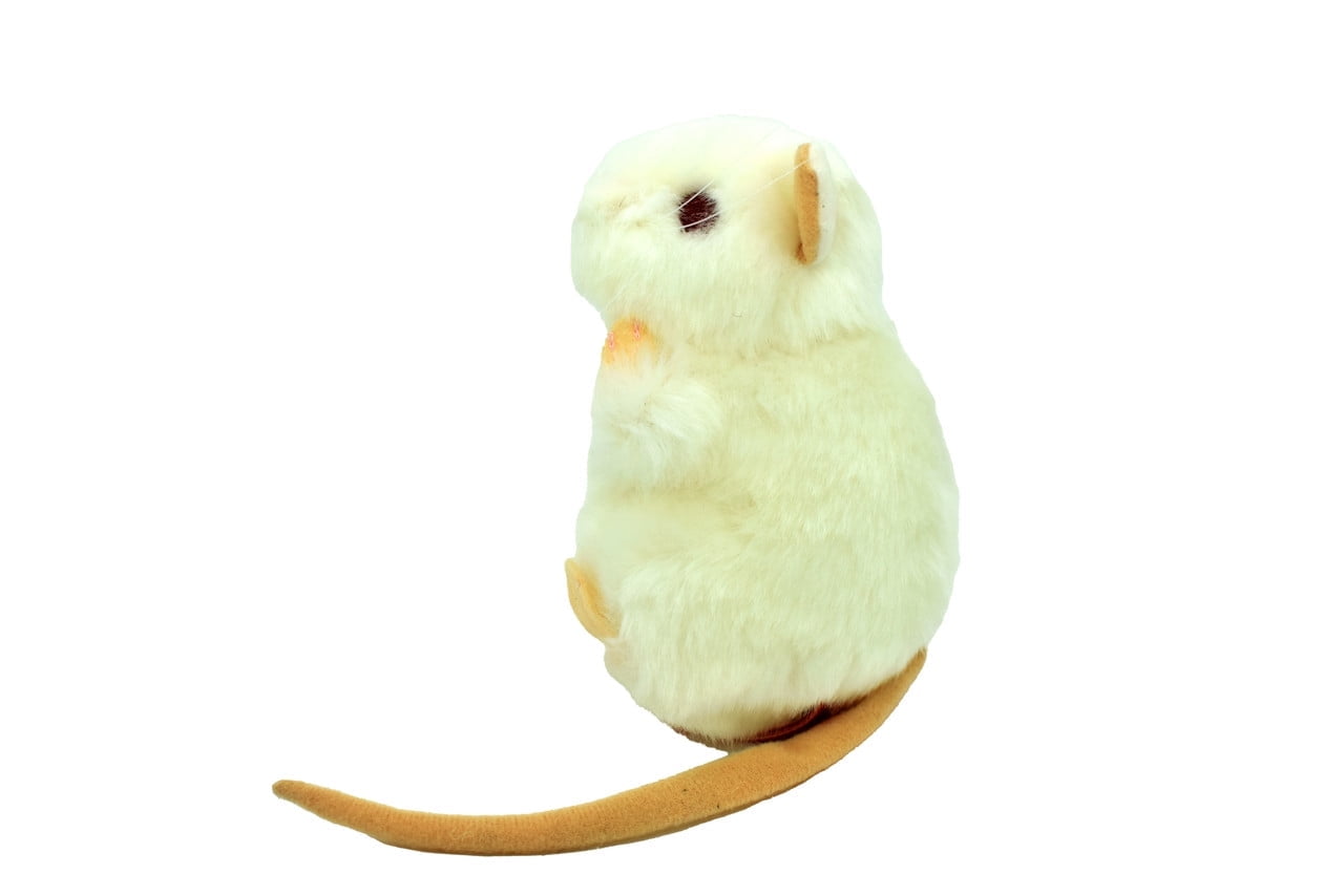 Toy Mouse Plushy, Stuffed White Mouse Toy, Plush Design, Gag Gift, 11 ...