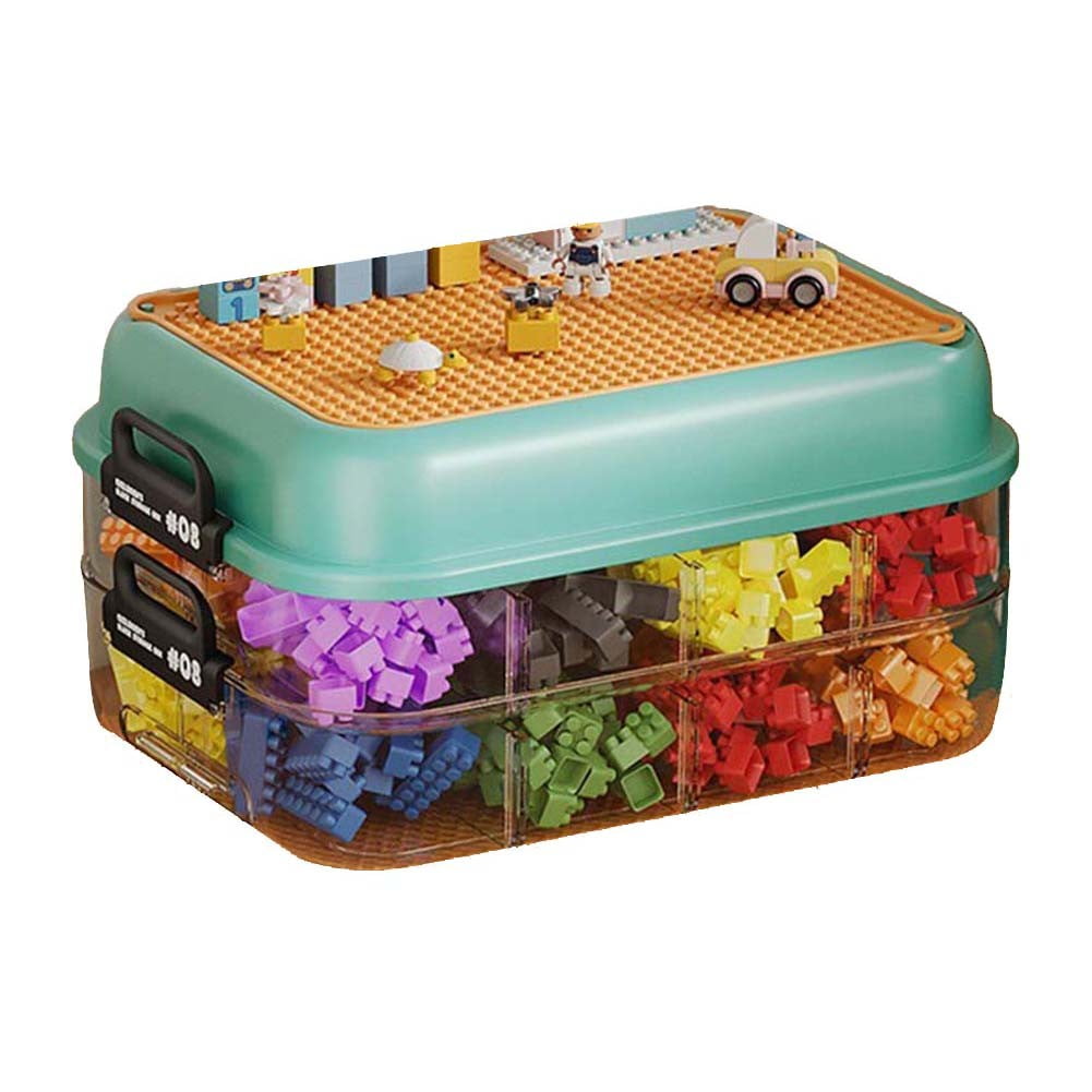 Toy Organizer Bins with Compartments, Building Blocks Storage, Storage Containers for Building ...