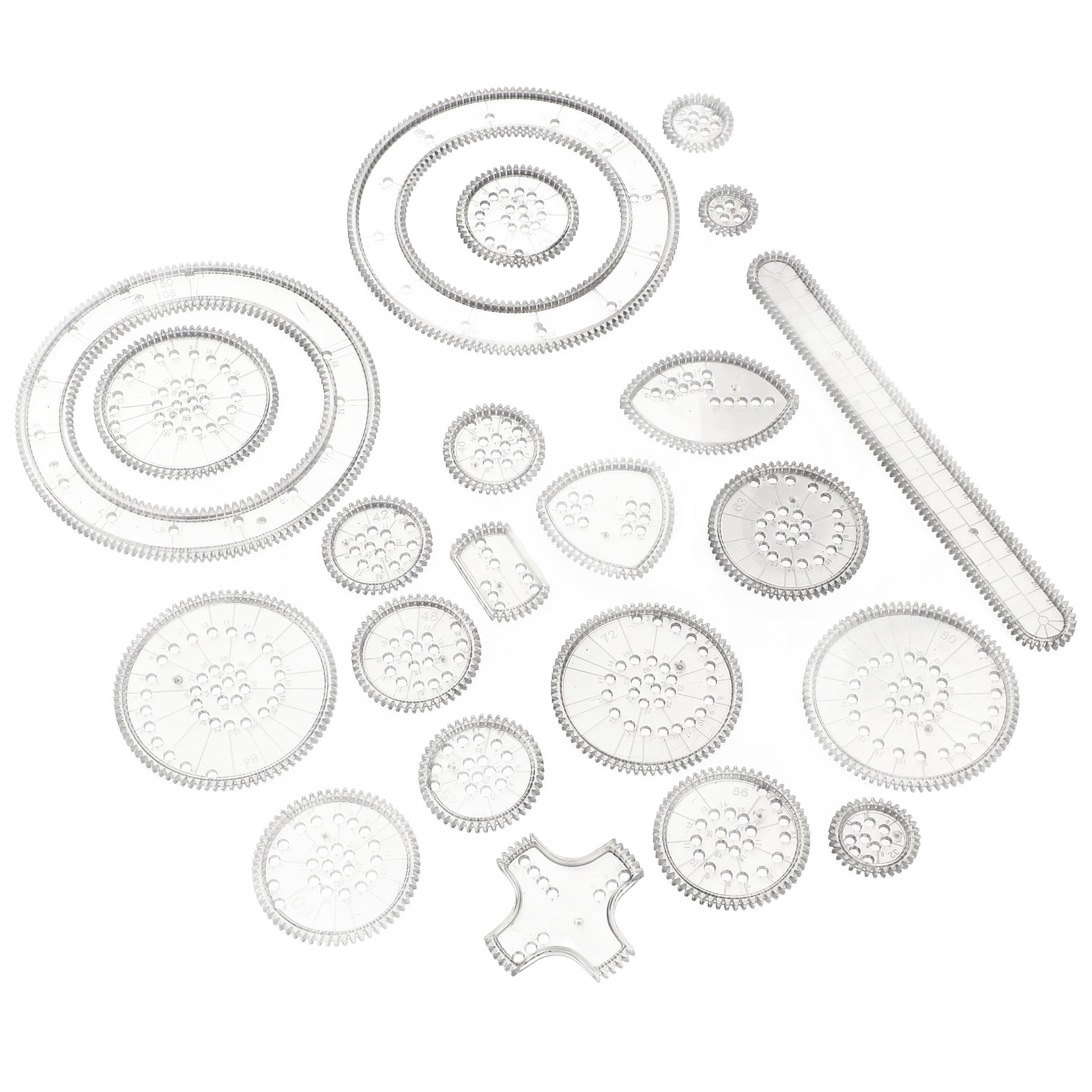 Toy Painting Kit Shapes Ruler Stencils Geometric Drawing Colorful Toys ...