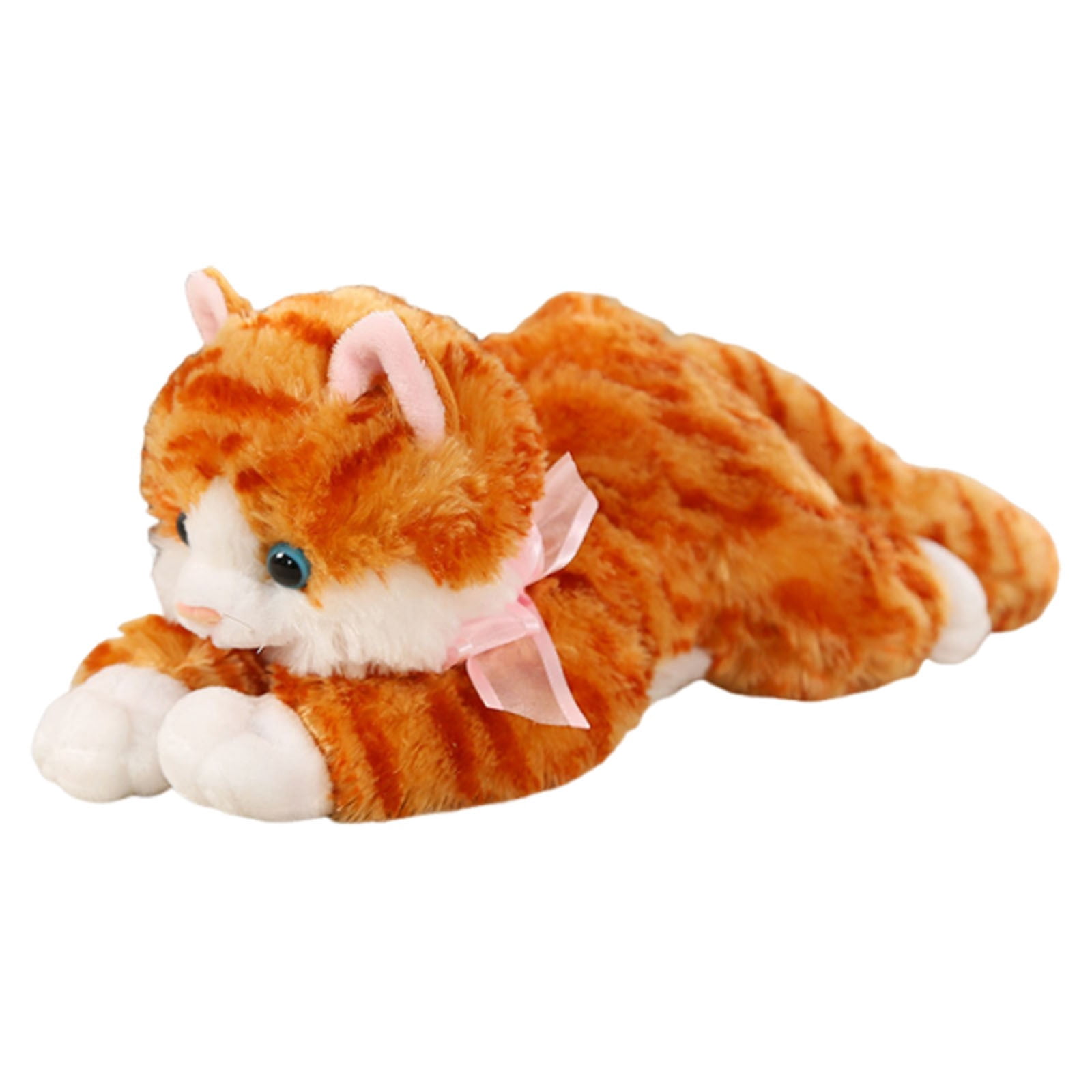 Toy Realistic Meowing Musical Cat Stuffed Animal Cute Plushie for Kids ...