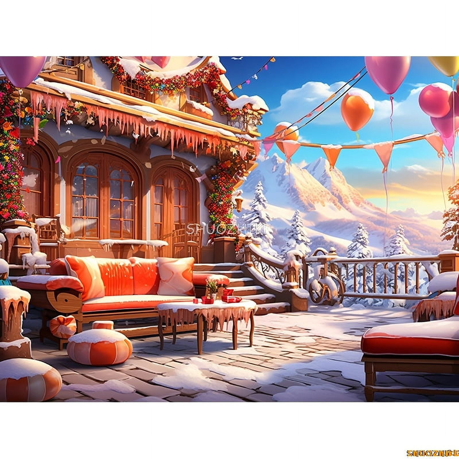 Toy Room Unicorn Balloons Door Photography Backdrops Lighthouse Cloud ...