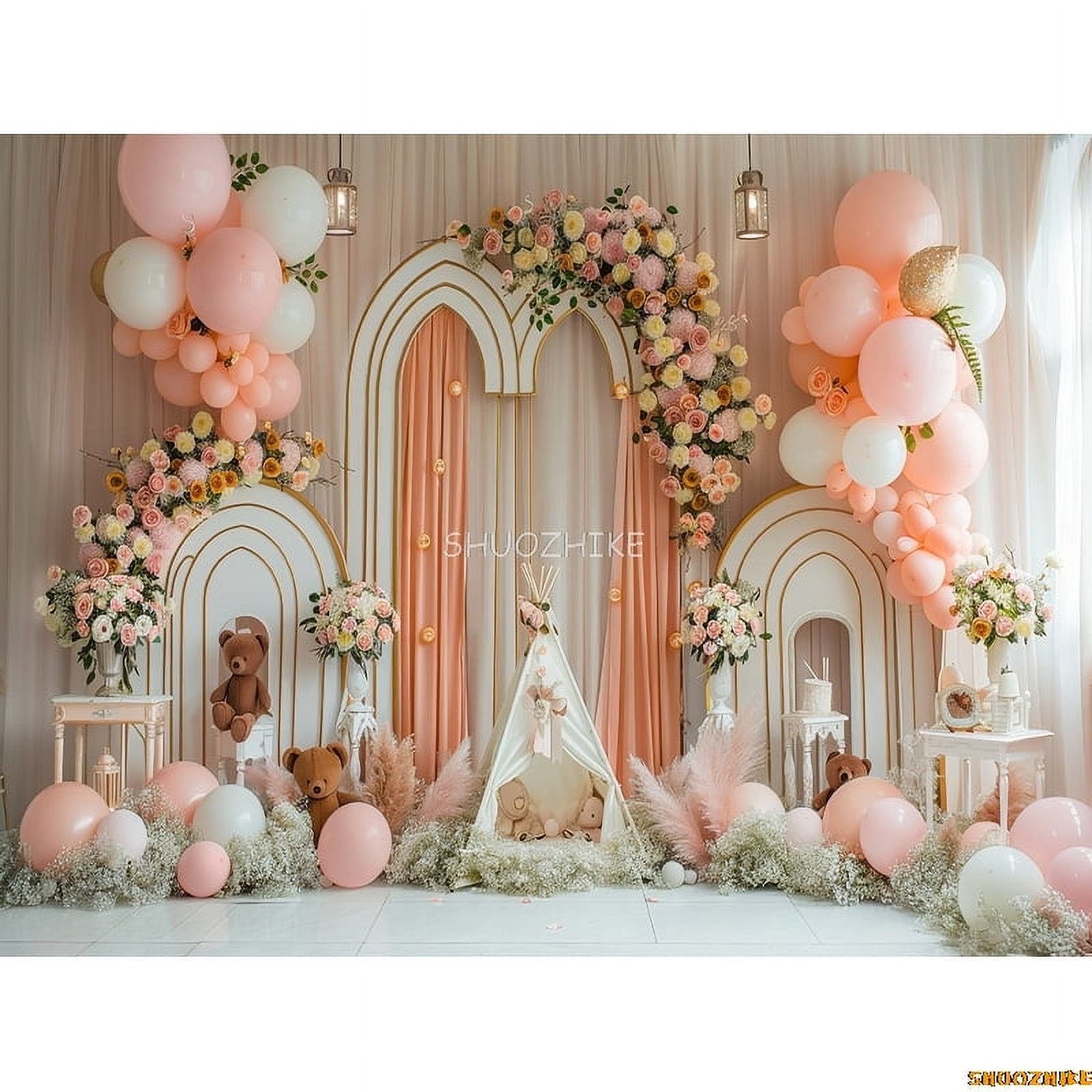 Toy Room Unicorn Balloons Door Photography Backdrops Lighthouse Cloud ...