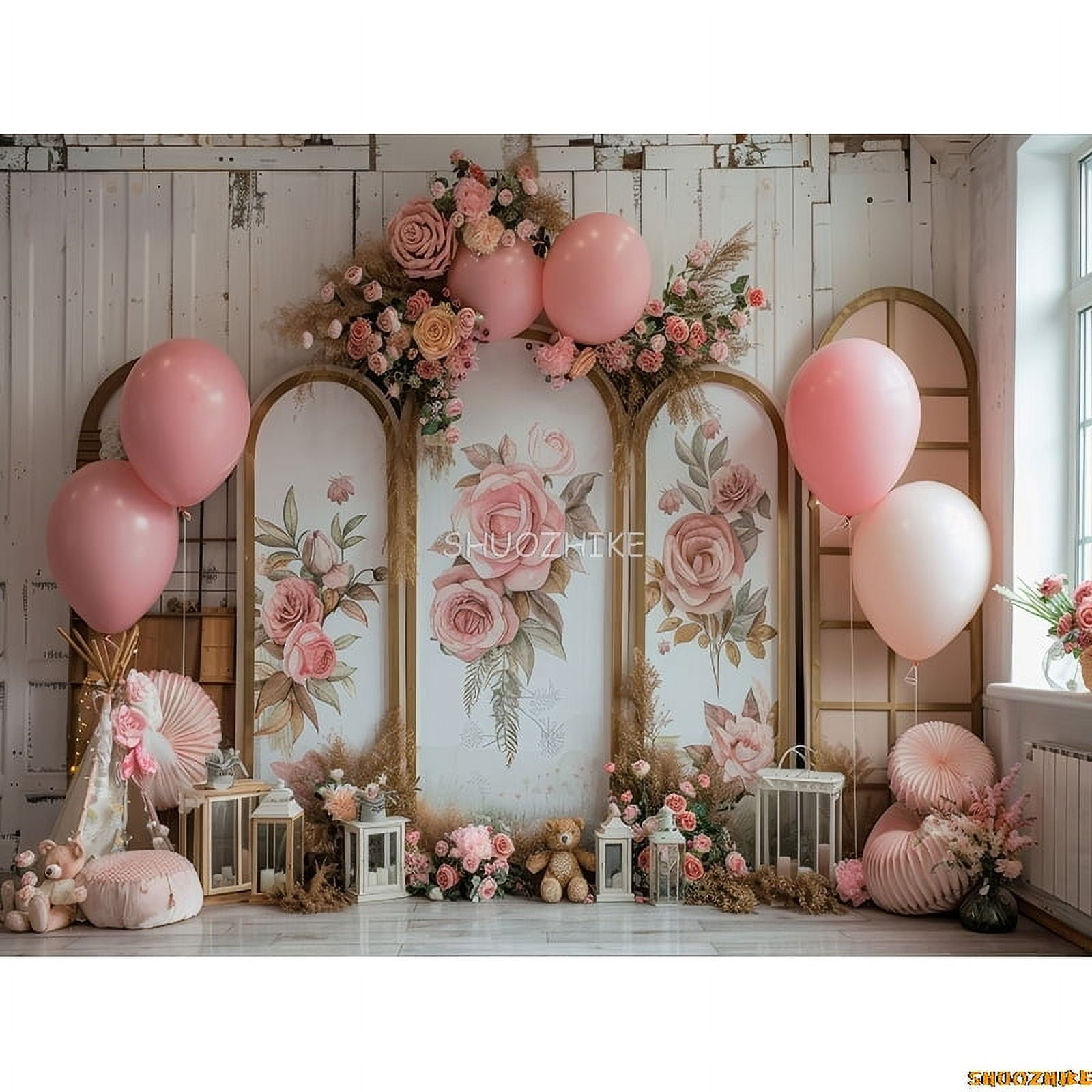 Toy Room Unicorn Balloons Door Photography Backdrops Lighthouse Cloud ...