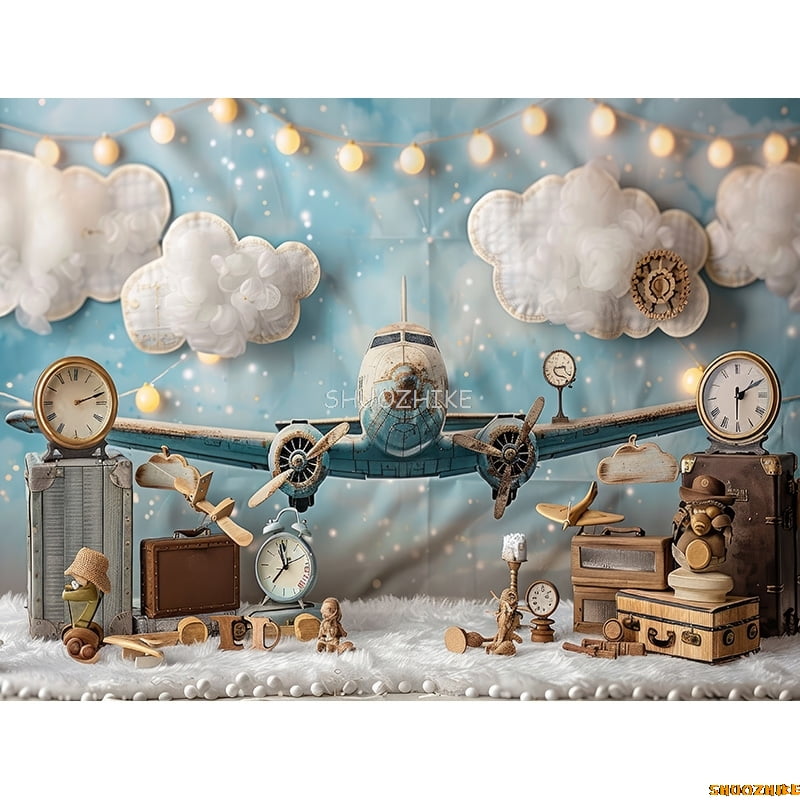 Toy Room Unicorn Balloons Door Photography Backdrops Lighthouse Cloud ...