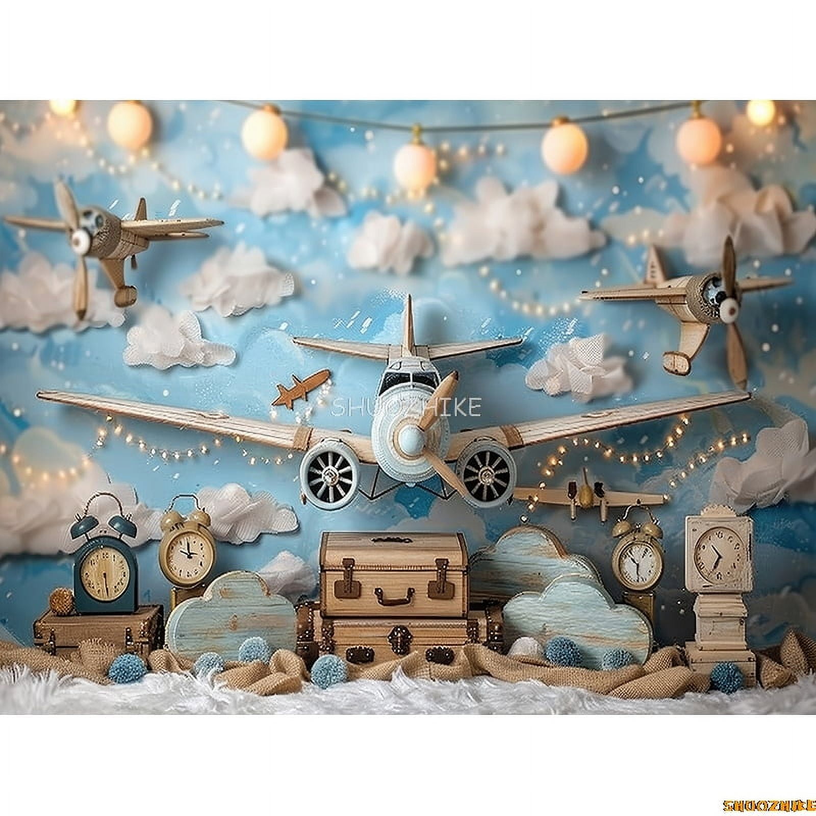 Toy Room Unicorn Balloons Door Photography Backdrops Lighthouse Cloud ...