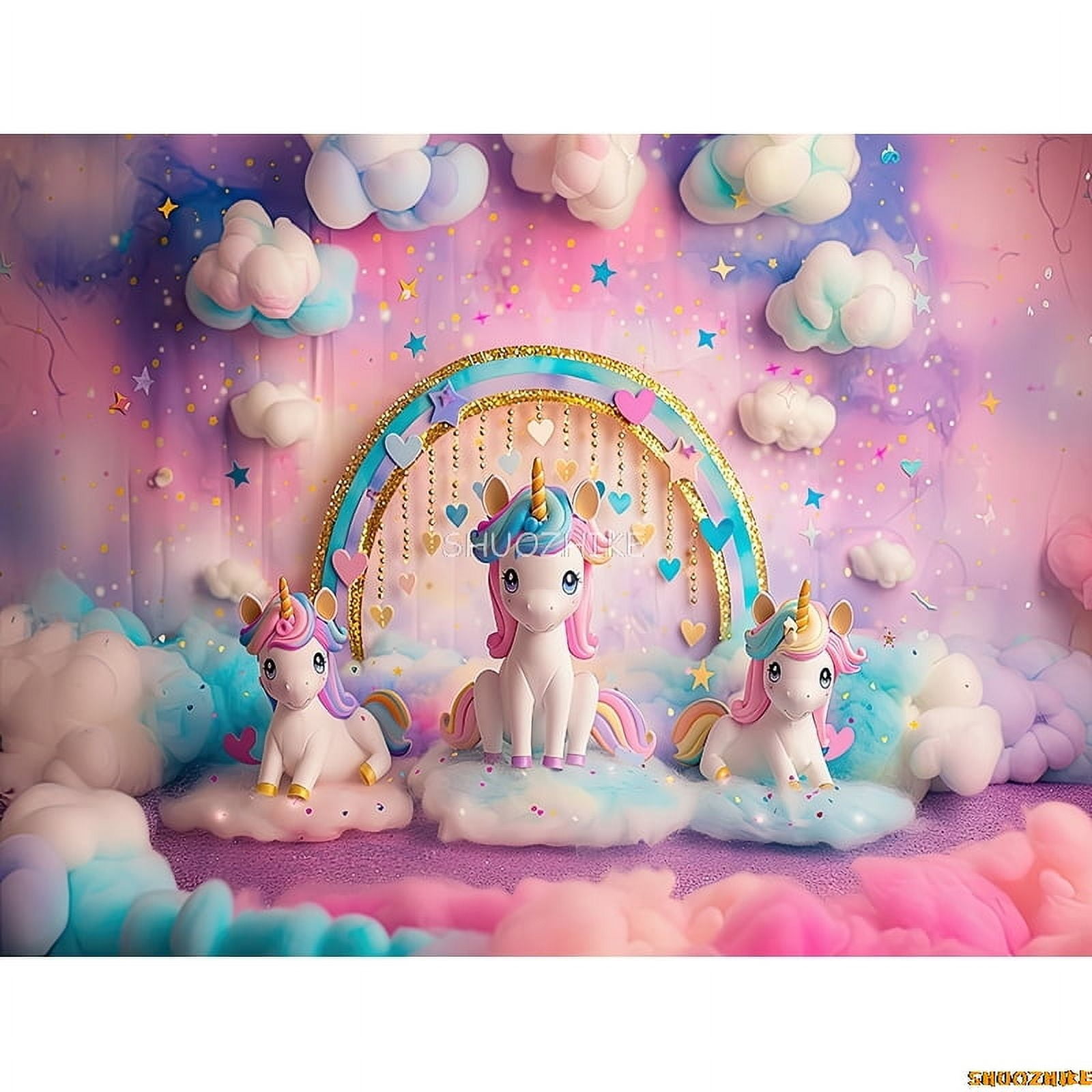Toy Room Unicorn Balloons Door Photography Backdrops Lighthouse Cloud ...