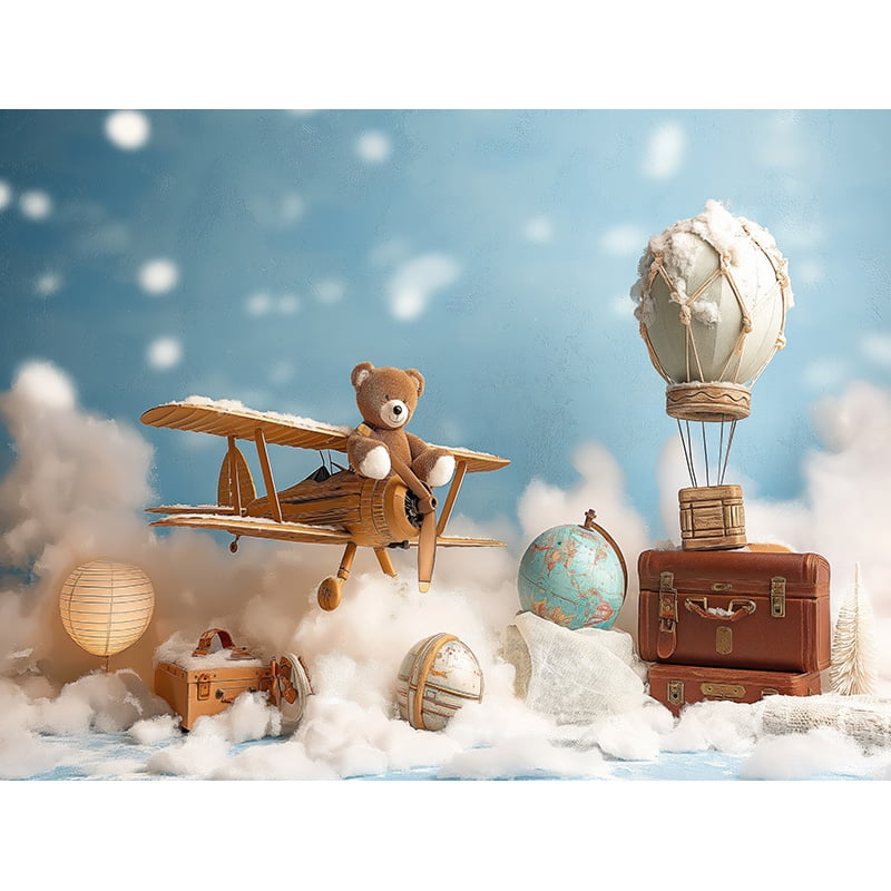 Toy Room Unicorn Balloons Door Photography Backdrops Lighthouse Cloud ...