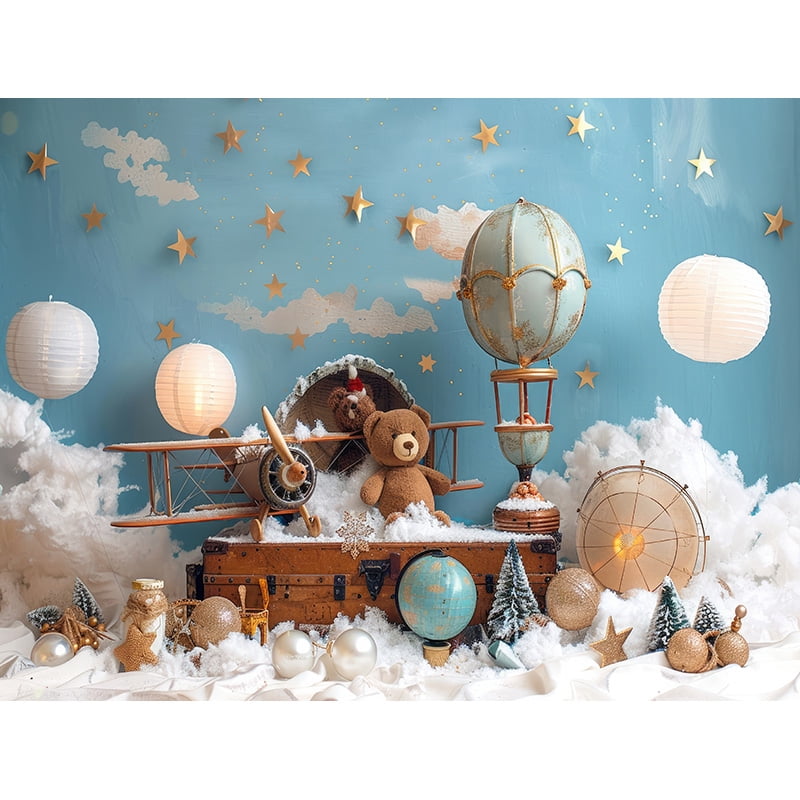 Toy Room Unicorn Balloons Door Photography Backdrops Lighthouse Cloud ...