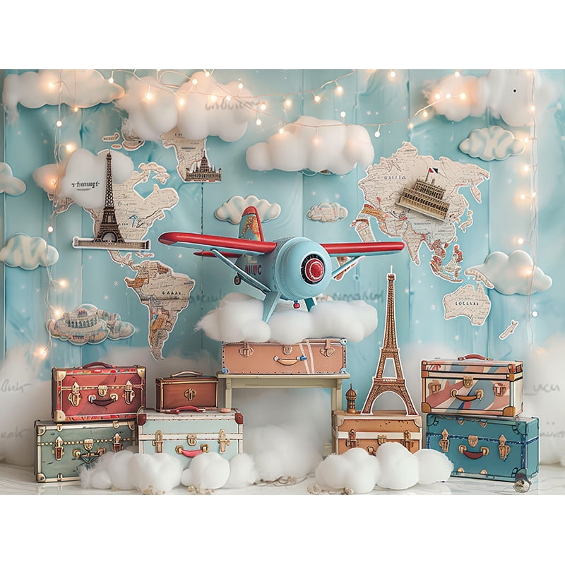Toy Room Unicorn Balloons Door Photography Backdrops Lighthouse Cloud ...