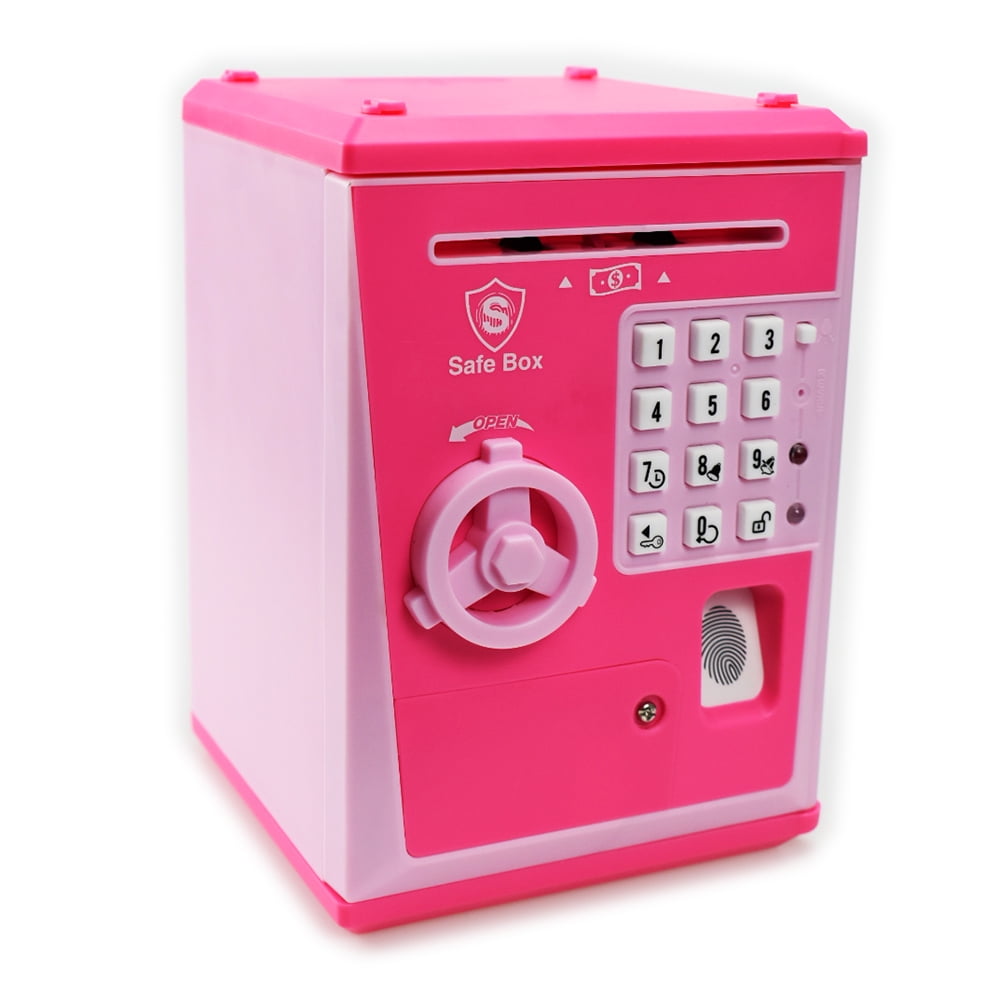 Toy Safe Box, Electronic ATM Piggy Bank, Money Coin Savings Bank ...