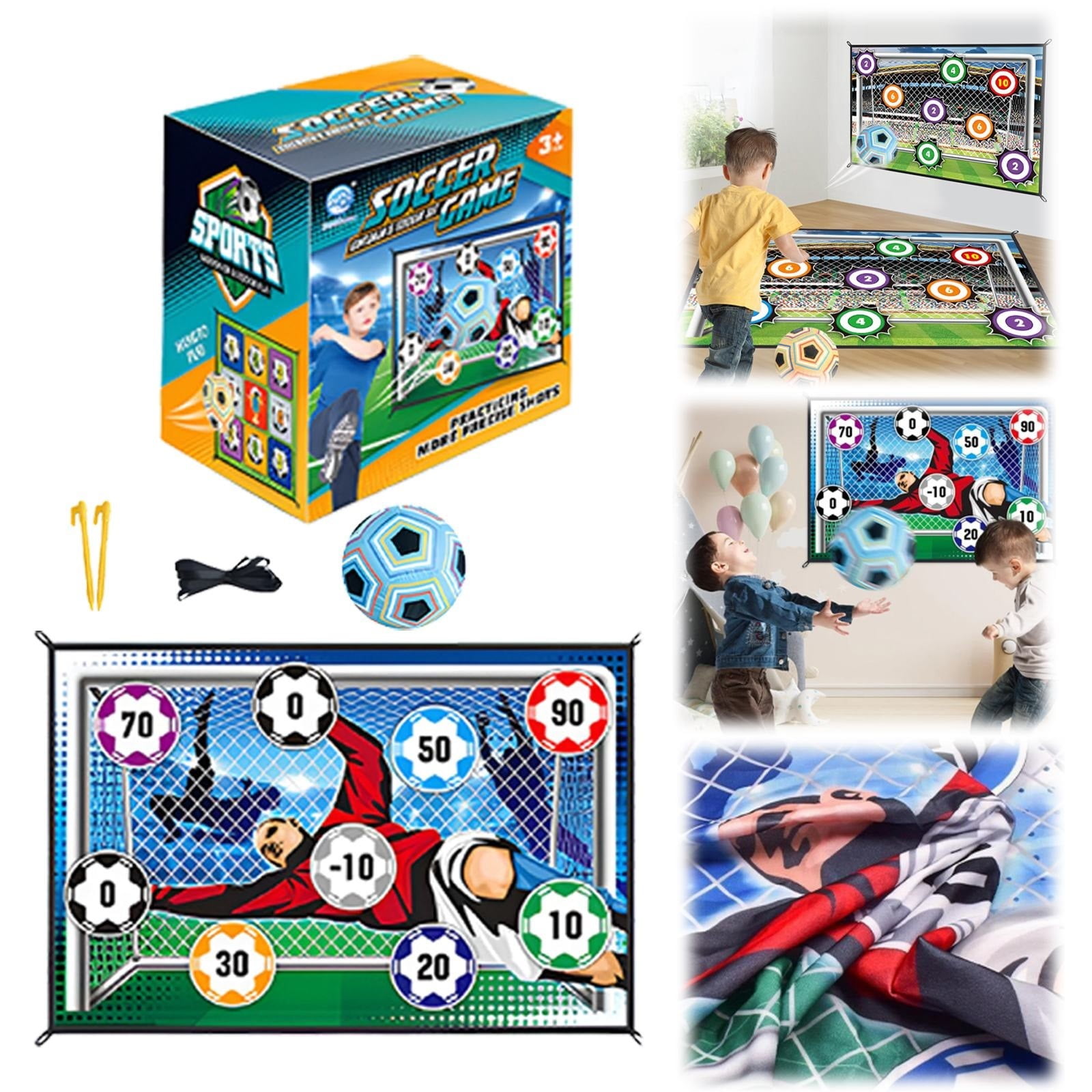 Toy Soccer Ball Game Set for Boys and Girls, Indoor Outdoor Backyard ...