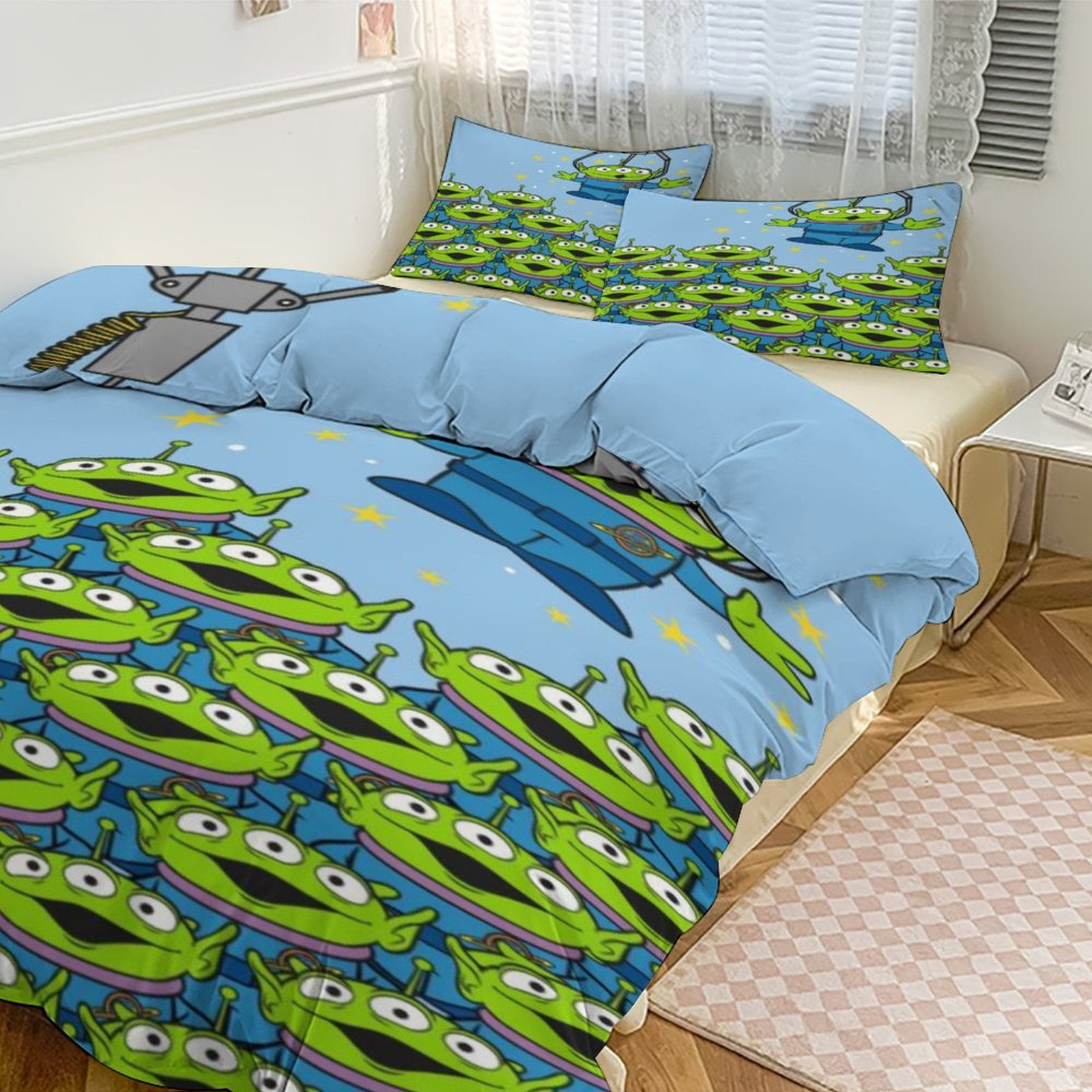 Toy Sto-ry Bedding Set Anime Three-piece for Boys Girls Teens Queen Toy ...