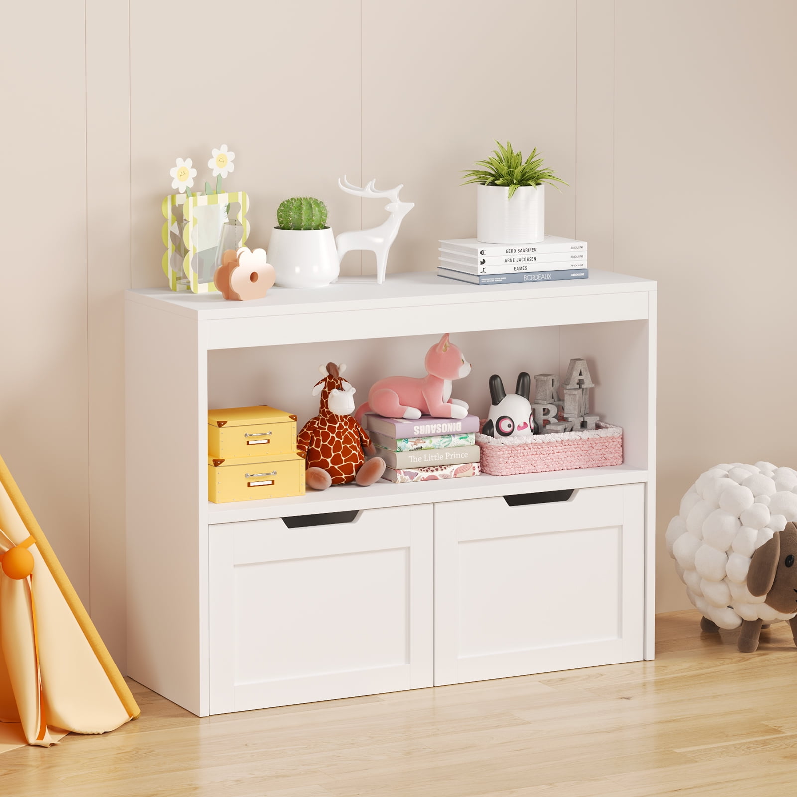 Toy Storage Cabinet Organizer for Kids, Toy Storage Cabinet with ...