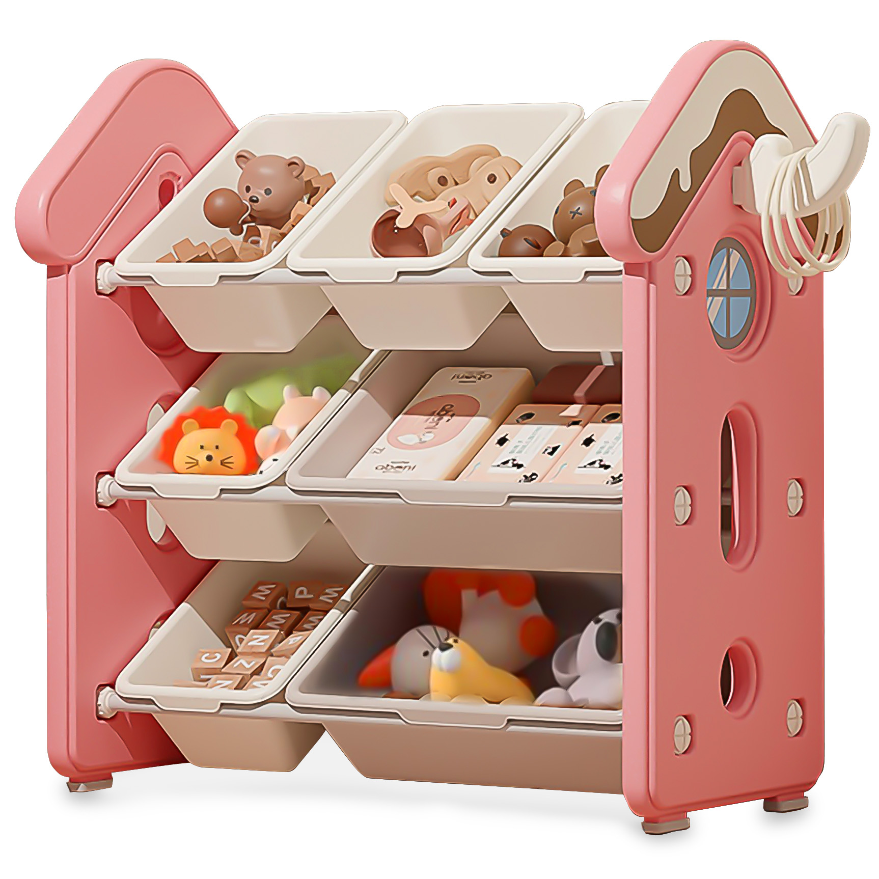 Storex Plastic Cubby Bin, Craft and Supply Storage for Kids, Candy ...