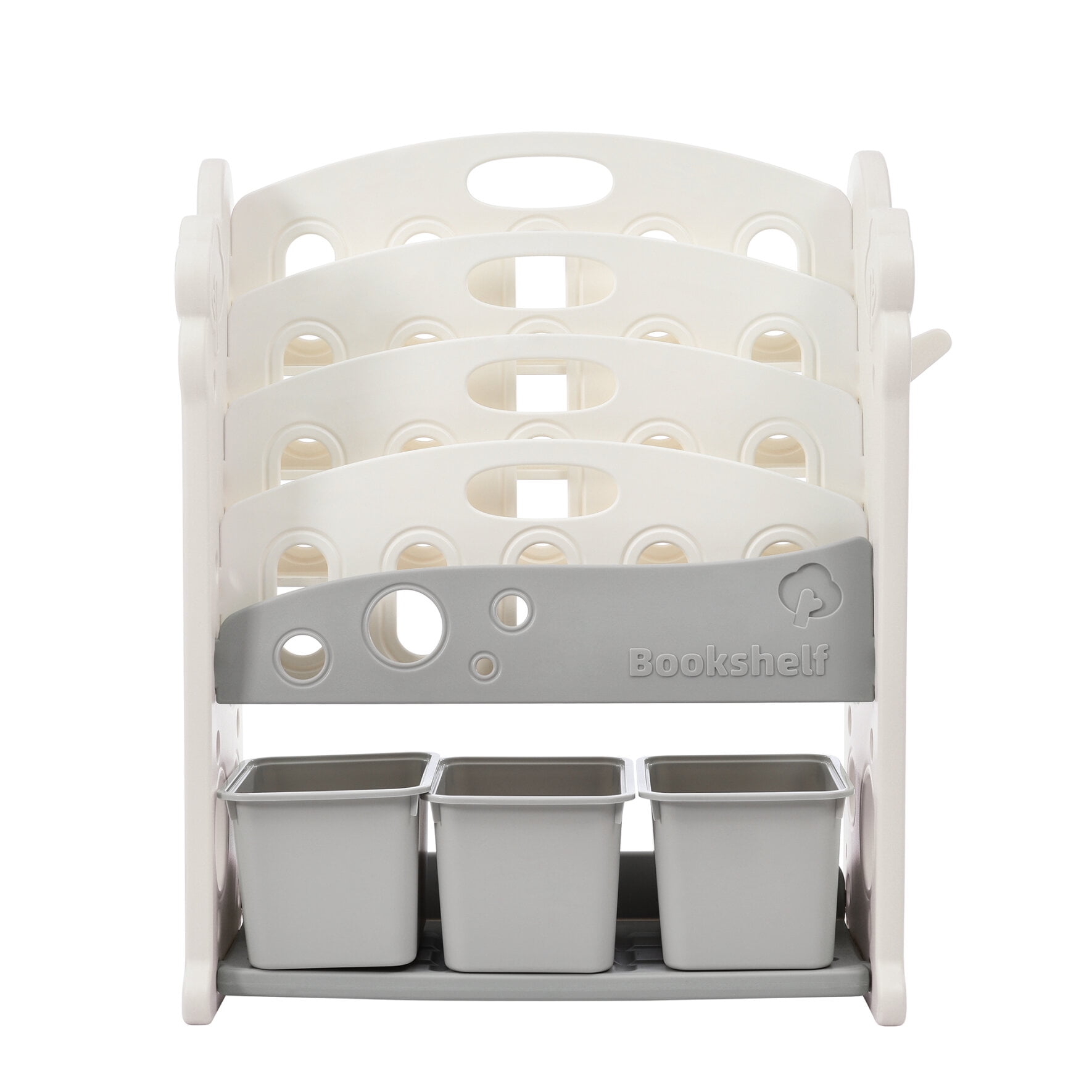 Toy Storage Organizer with Bookshelves, Kid’s Storage Unit with 3 ...