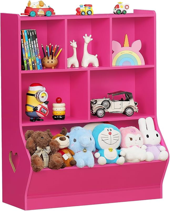 Toy Storage Organizer, Children Small Bookcase and Bookshelf, Toddler 4 ...