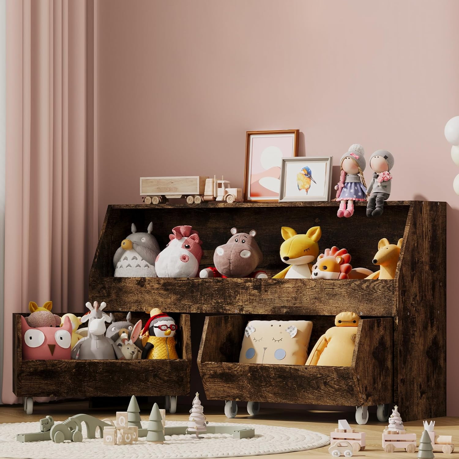 Toy Storage and Organizer for Kid, Boys and Girls Muti-Functional ...