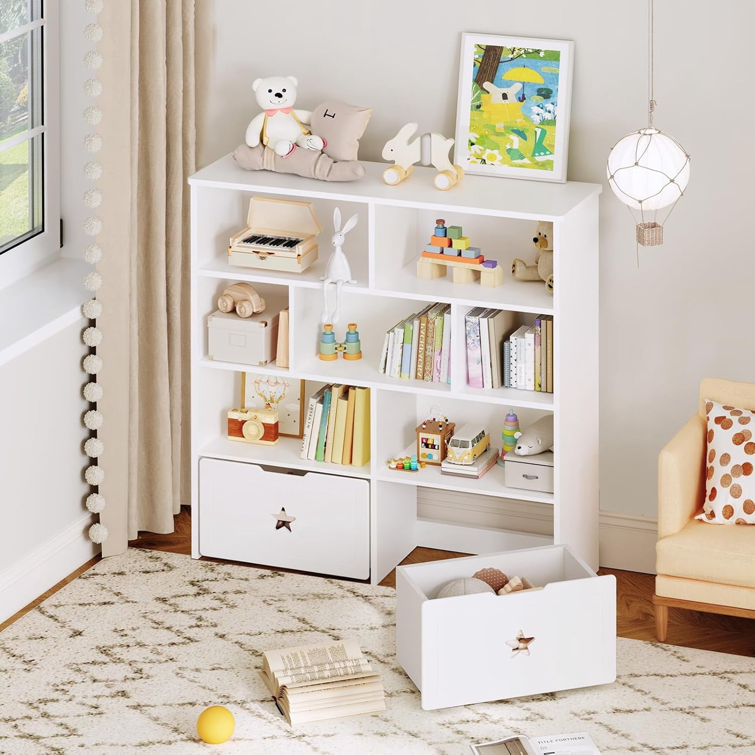 Toy Storage Organizer, Large Toy Organizers and Storage, Boys Toy Shelf ...