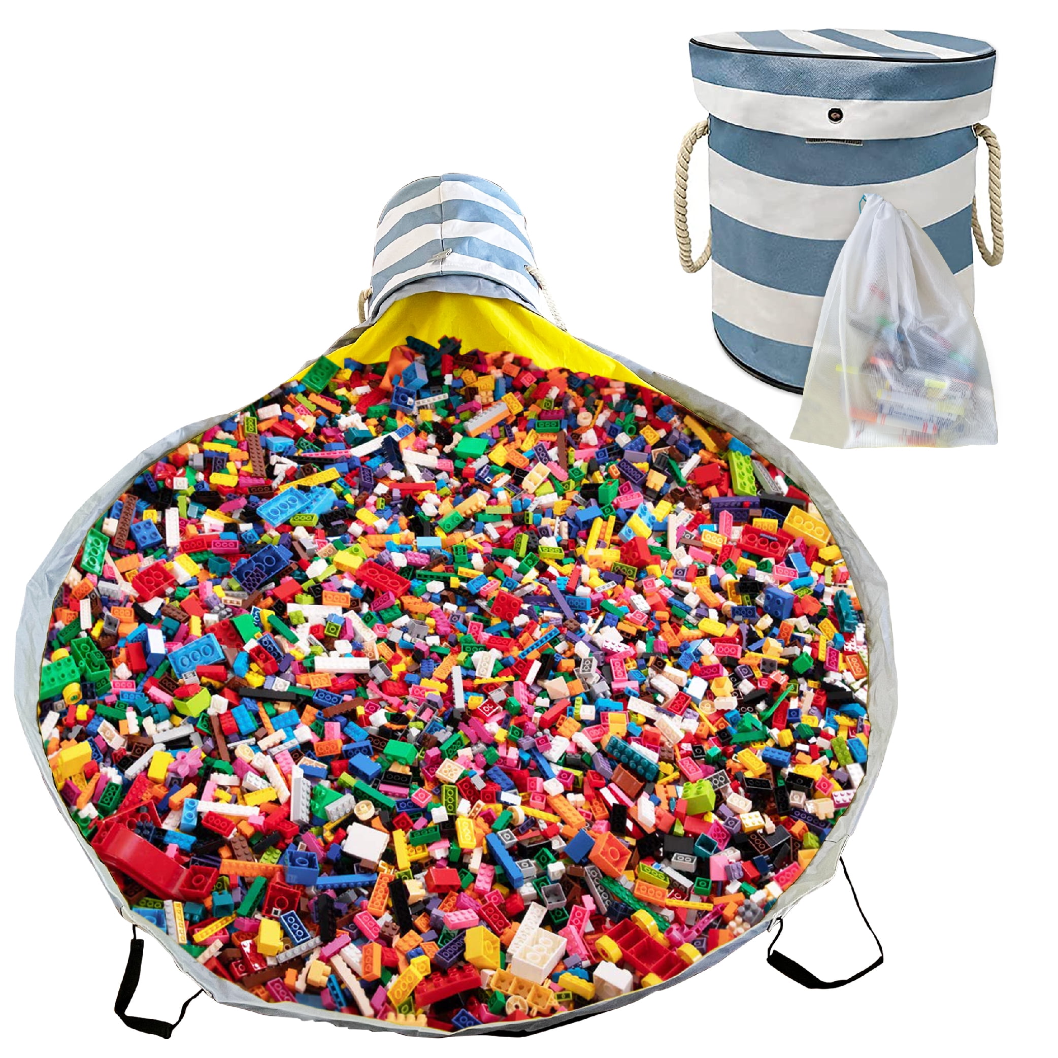 Toy Storage Organizer with Playmat for Kids Kids Toy Box for Boys ...