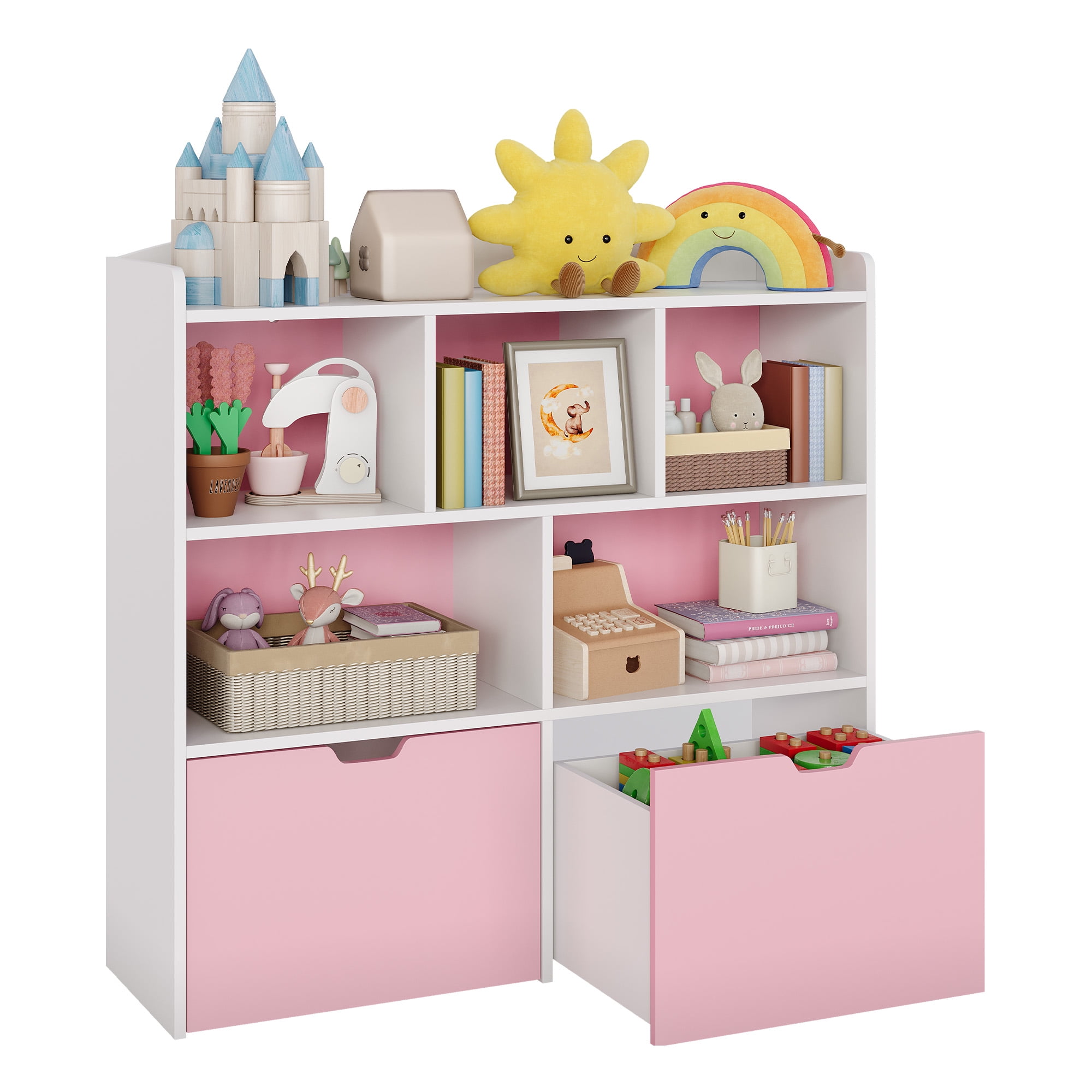 Toy Storage Organizers with Movable Drawers,Kids Toy Storage with ...