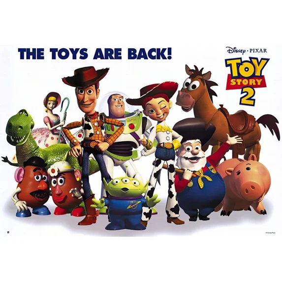 Toy Story 2 - Movie Poster (Group - The Toys Are Back) UNFRAMED PAPER ...