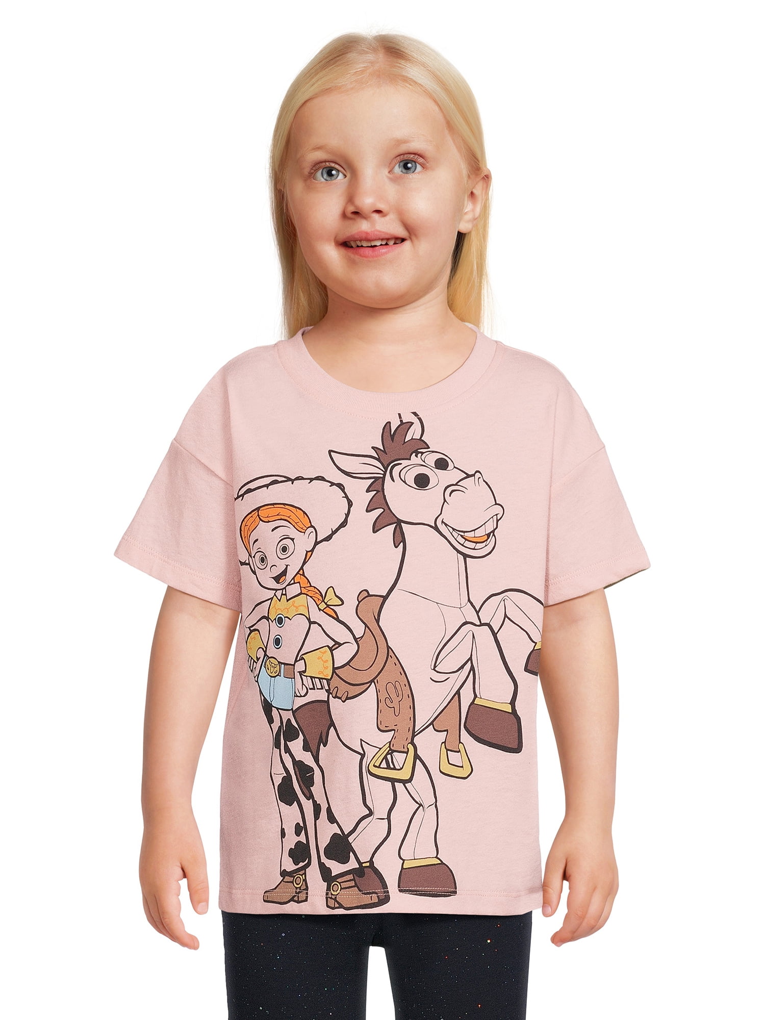 Toy Story 2 Toddler Girl Graphic Short Sleeve T-Shirt, Sizes 12M-5T ...