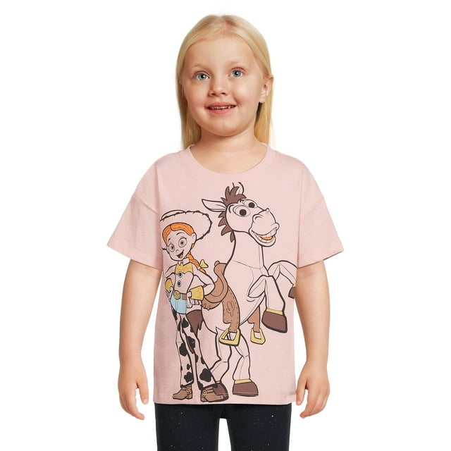 Toy Story 2 Toddler Girl Graphic Short Sleeve T-Shirt, Sizes 12M-5T ...